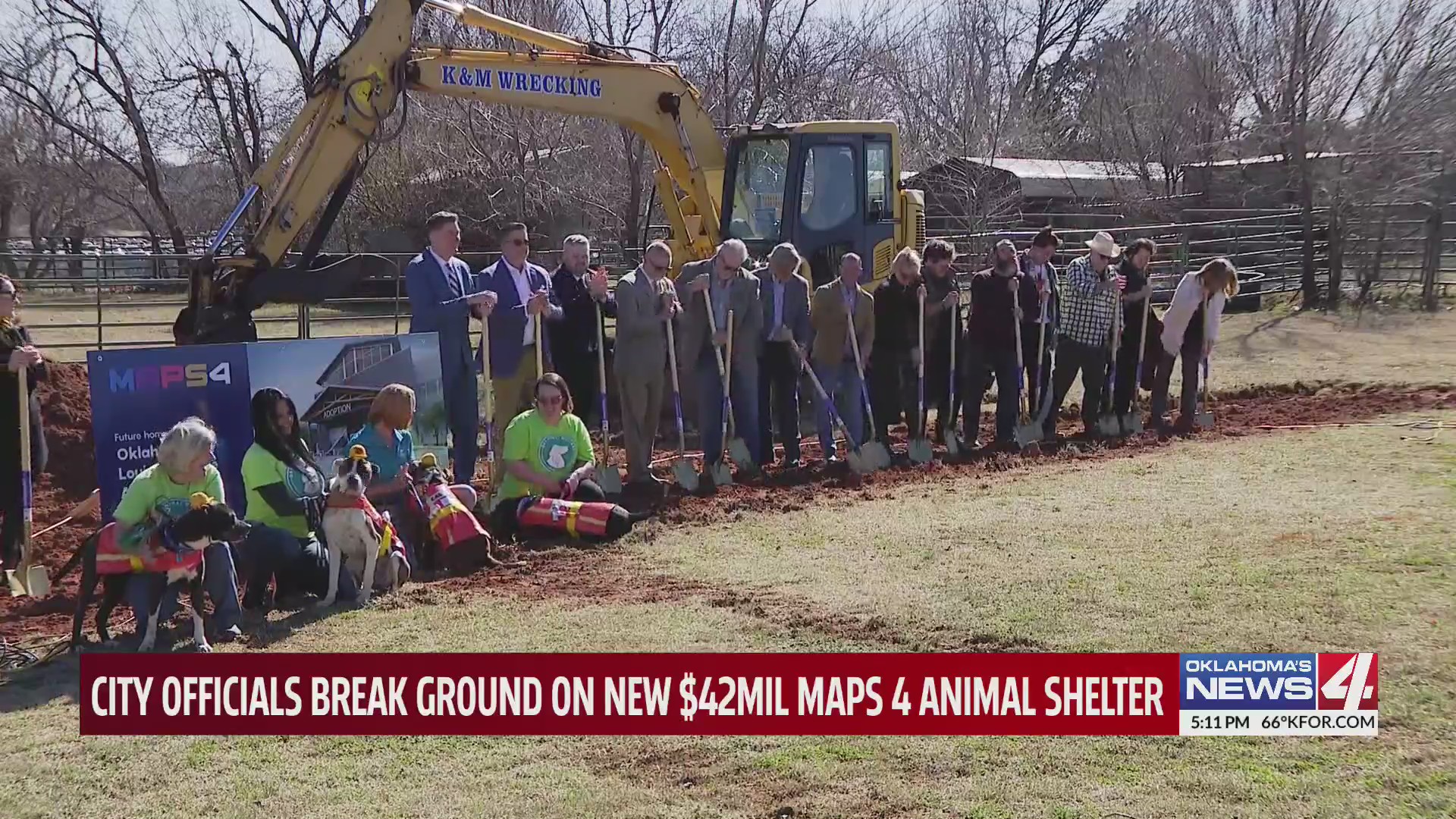City officials break ground on new $42 mil MAPS 4 animal shelter – KFOR ...