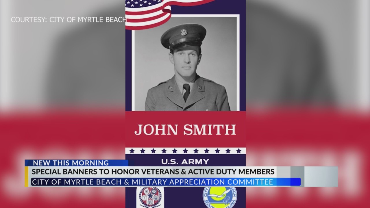 Myrtle Beach to honor veterans, military with special banners – WBTW