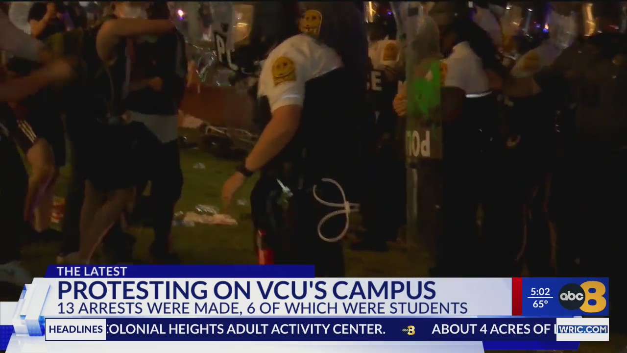 A look into Monday night’s pro-Palestinian protests at VCU, questions ...