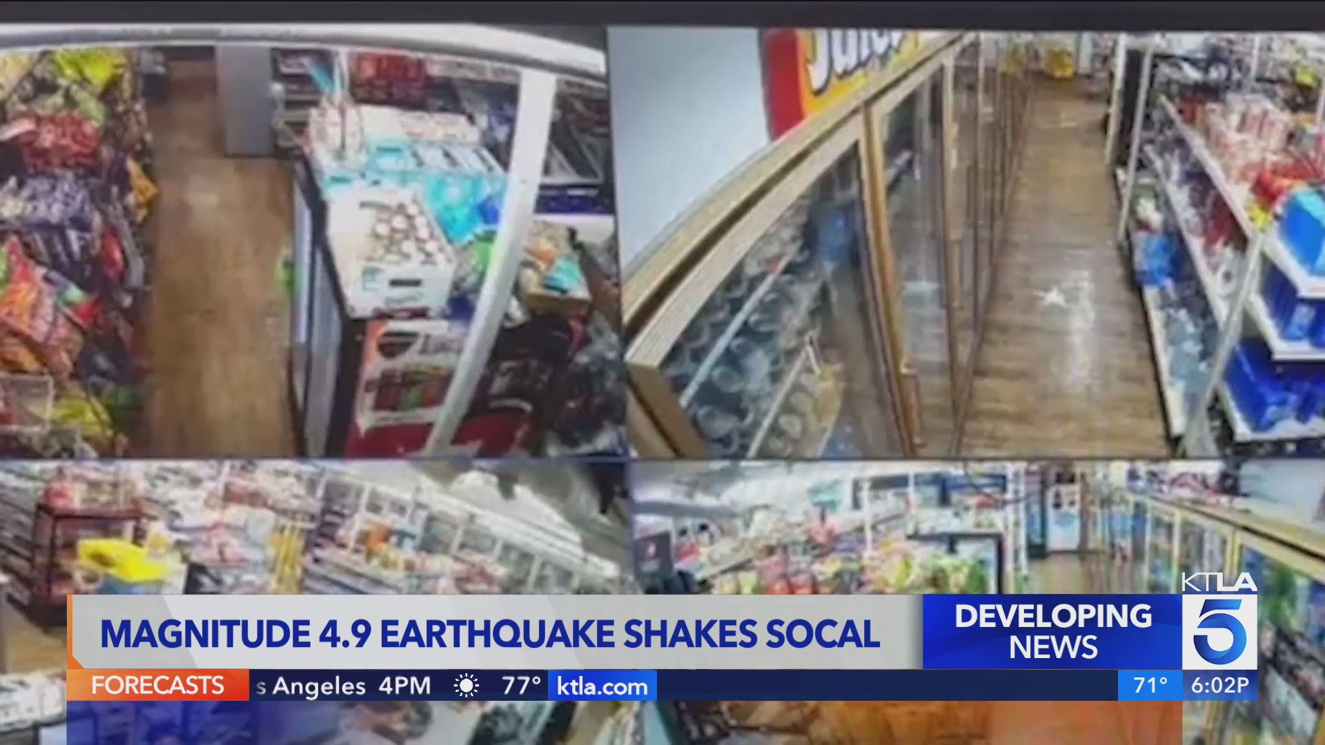 Magnitude 4.9 earthquake shakes Southern California – KTLA