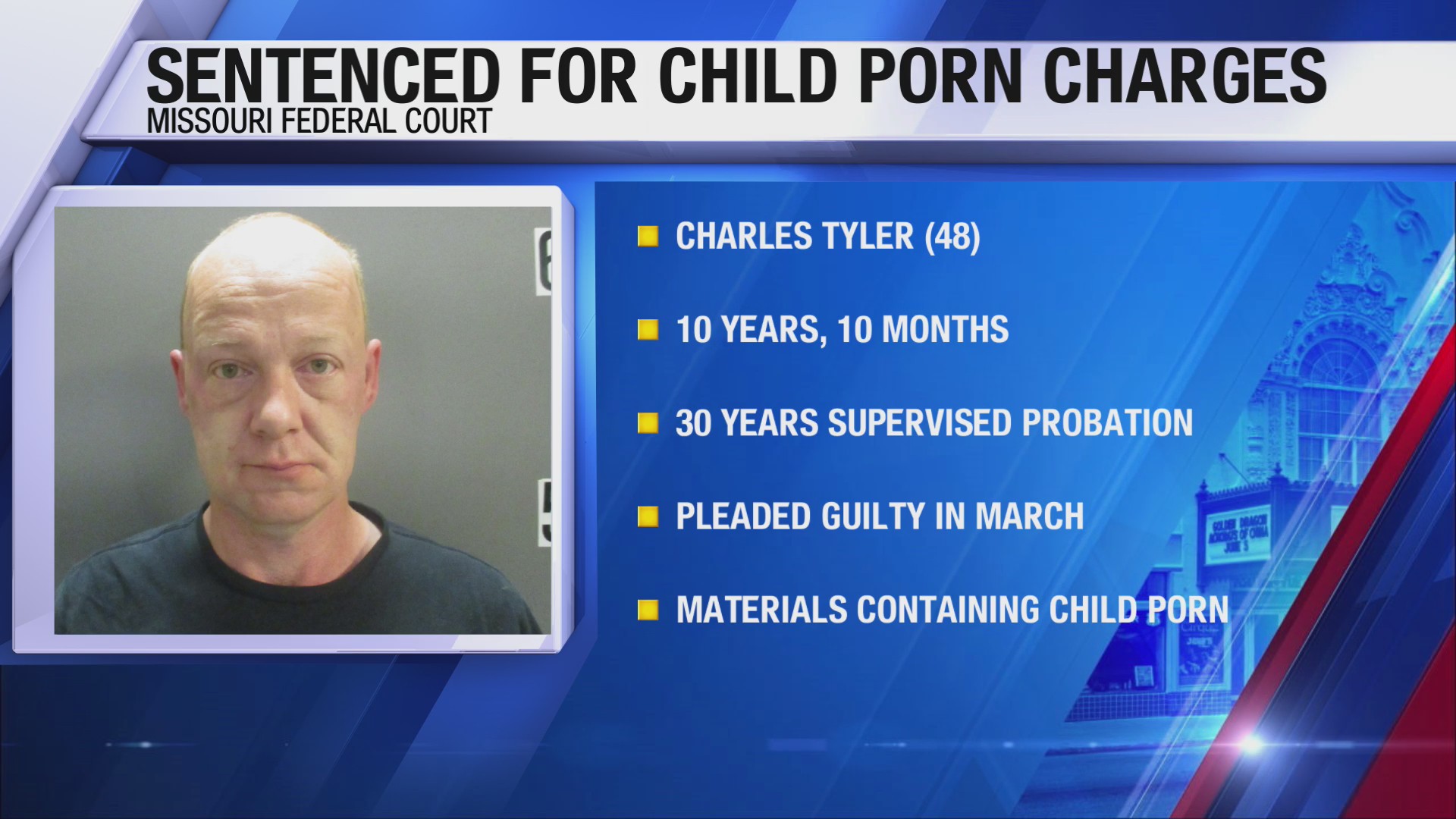 Charles Tyler sentenced for child porn charges – KSNF/KODE ...