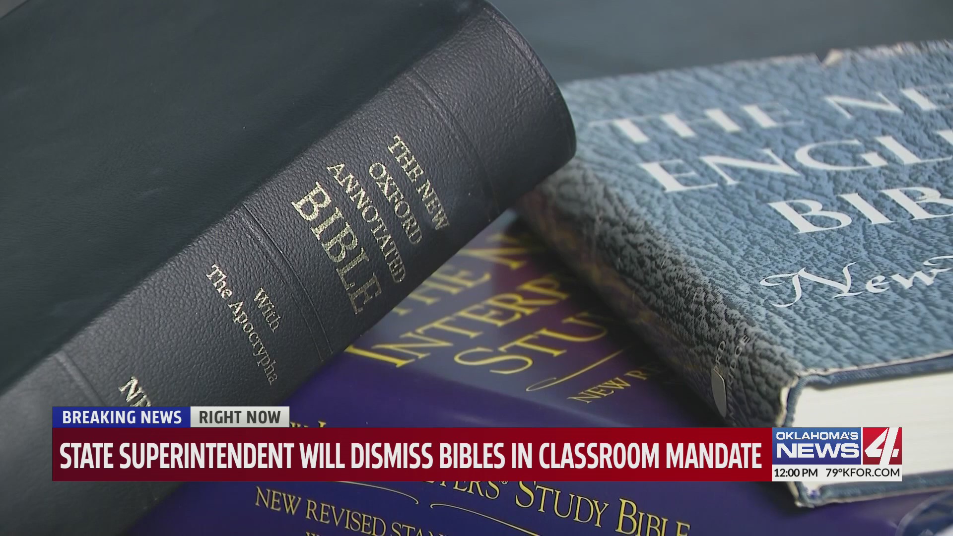 Supt. Fields has no plans to distribute Bibles in classrooms – KFOR.com ...