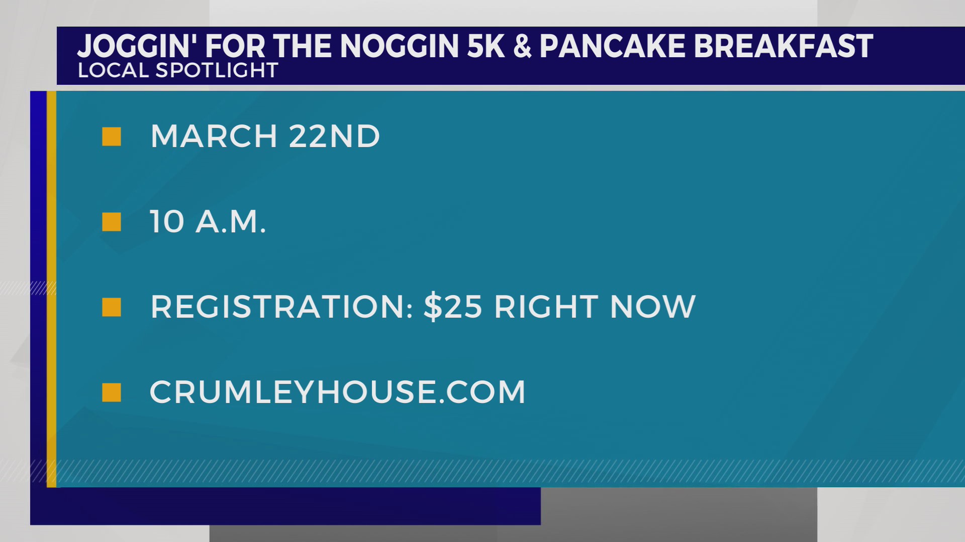 The Crumley House hosting 11th annual Joggin’ for the Noggin 5K – WJHL ...