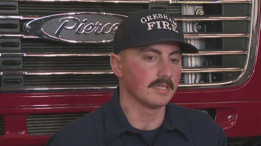 Gresham firefighter speaks after suffering severe burns in May fire ...