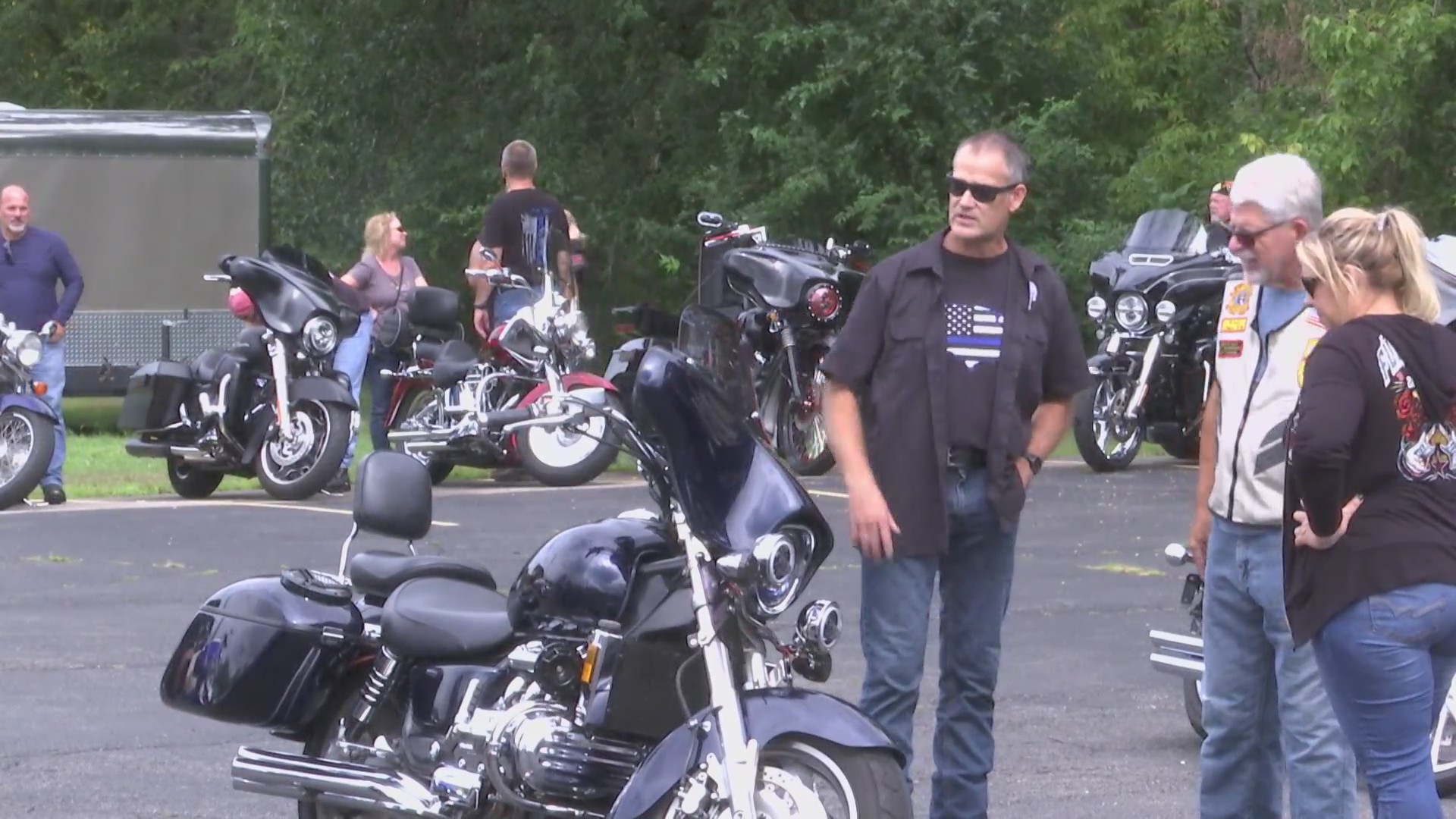 Bikers ride through a couple of counties for the Back the Blue ...