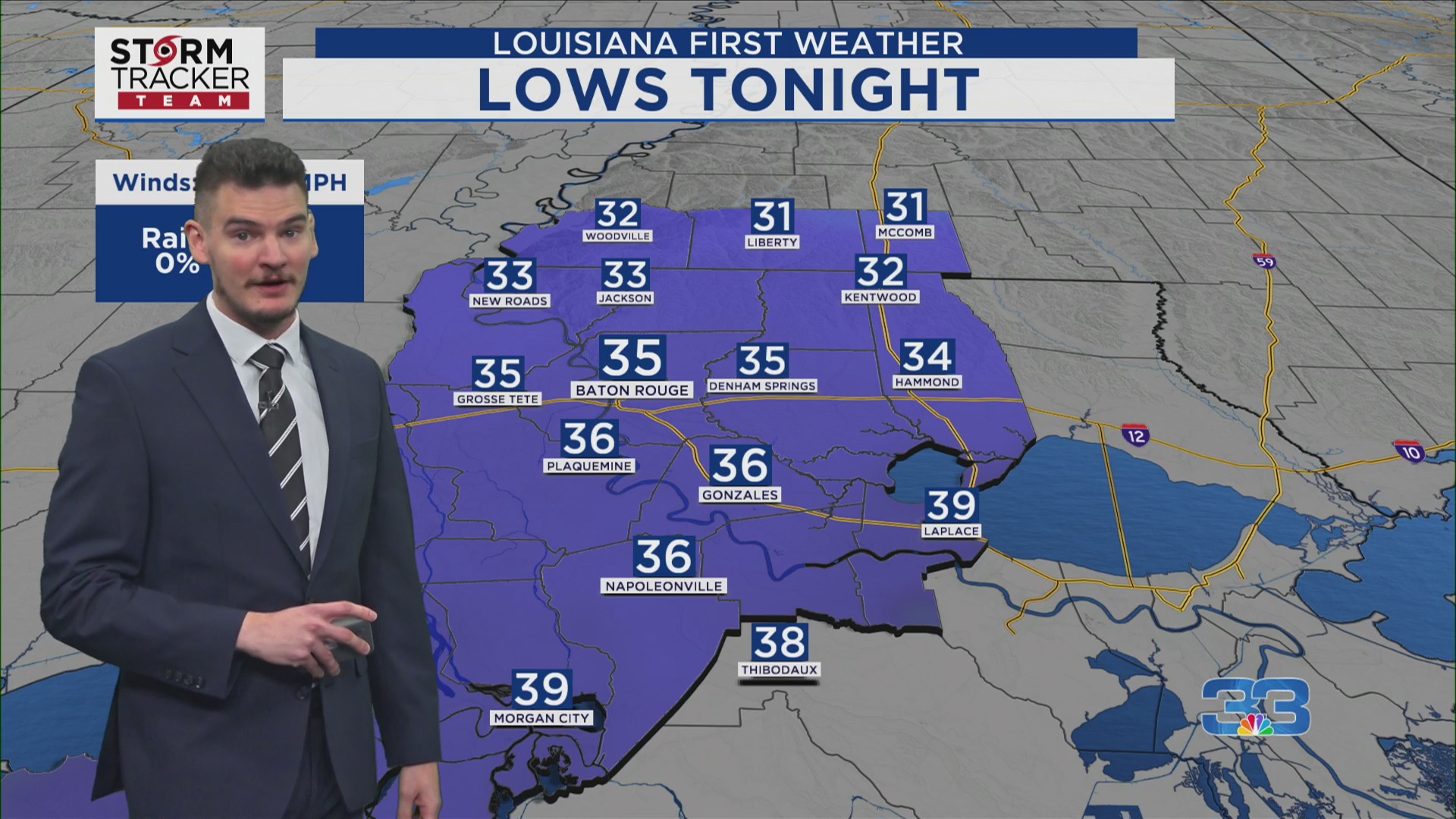Weather Forecast for Baton Rouge – 2/16/2025: A Cold Night Near ...