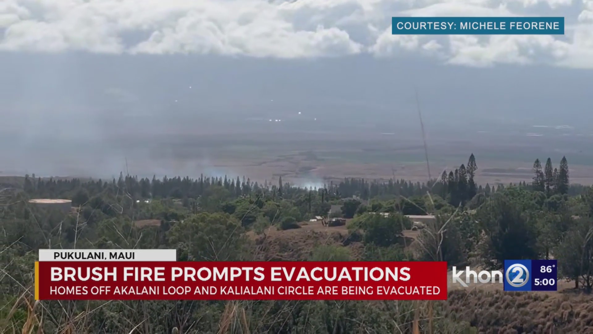 Power restored to Makawao, Kula, Olinda/Piiholo area as Pukalani fire ...