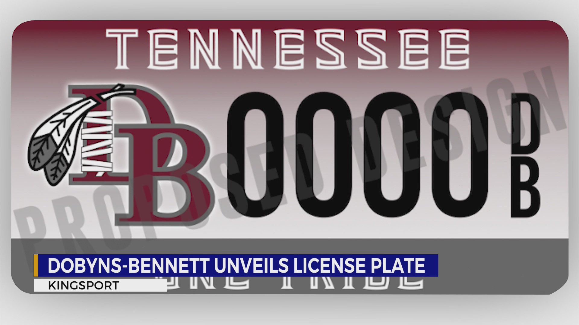 Dobyns-Bennett unveils new specialty license plate design – WJHL | Tri ...