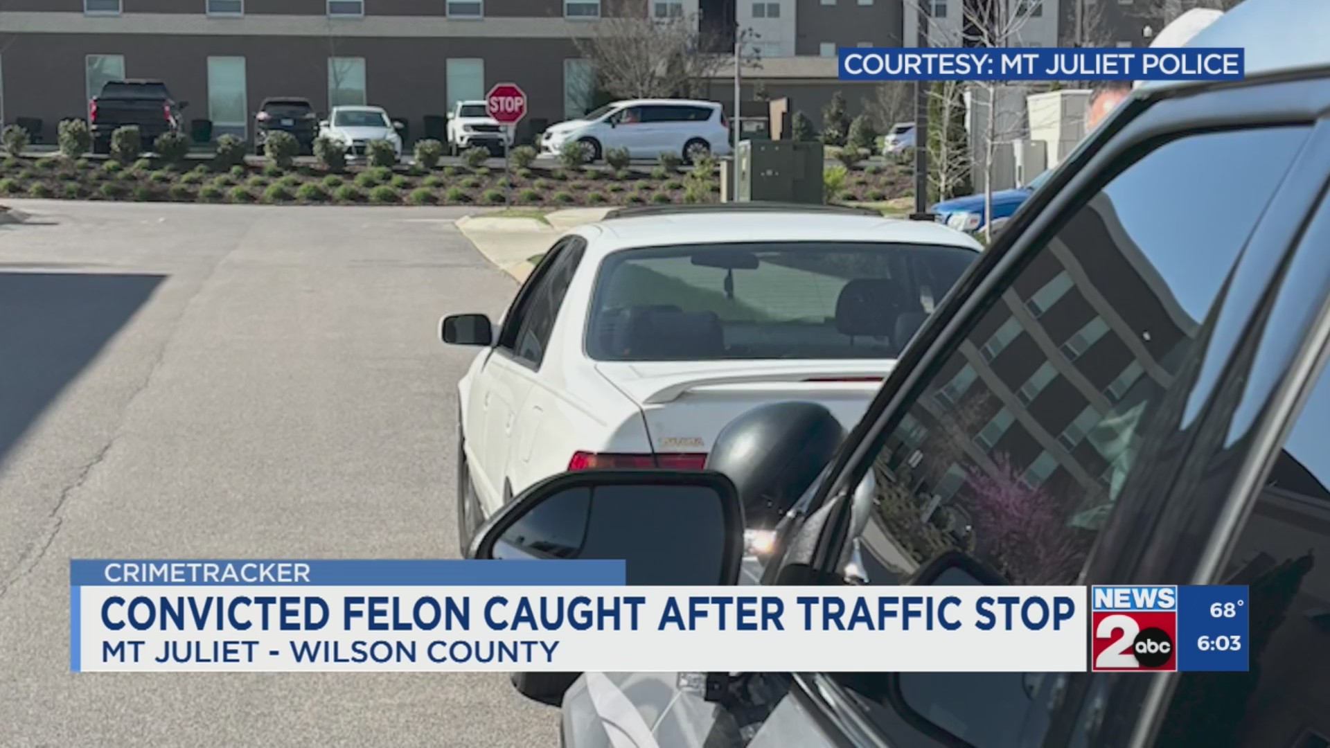 Convicted felon caught after Mt. Juliet, TN traffic stop – WKRN News 2