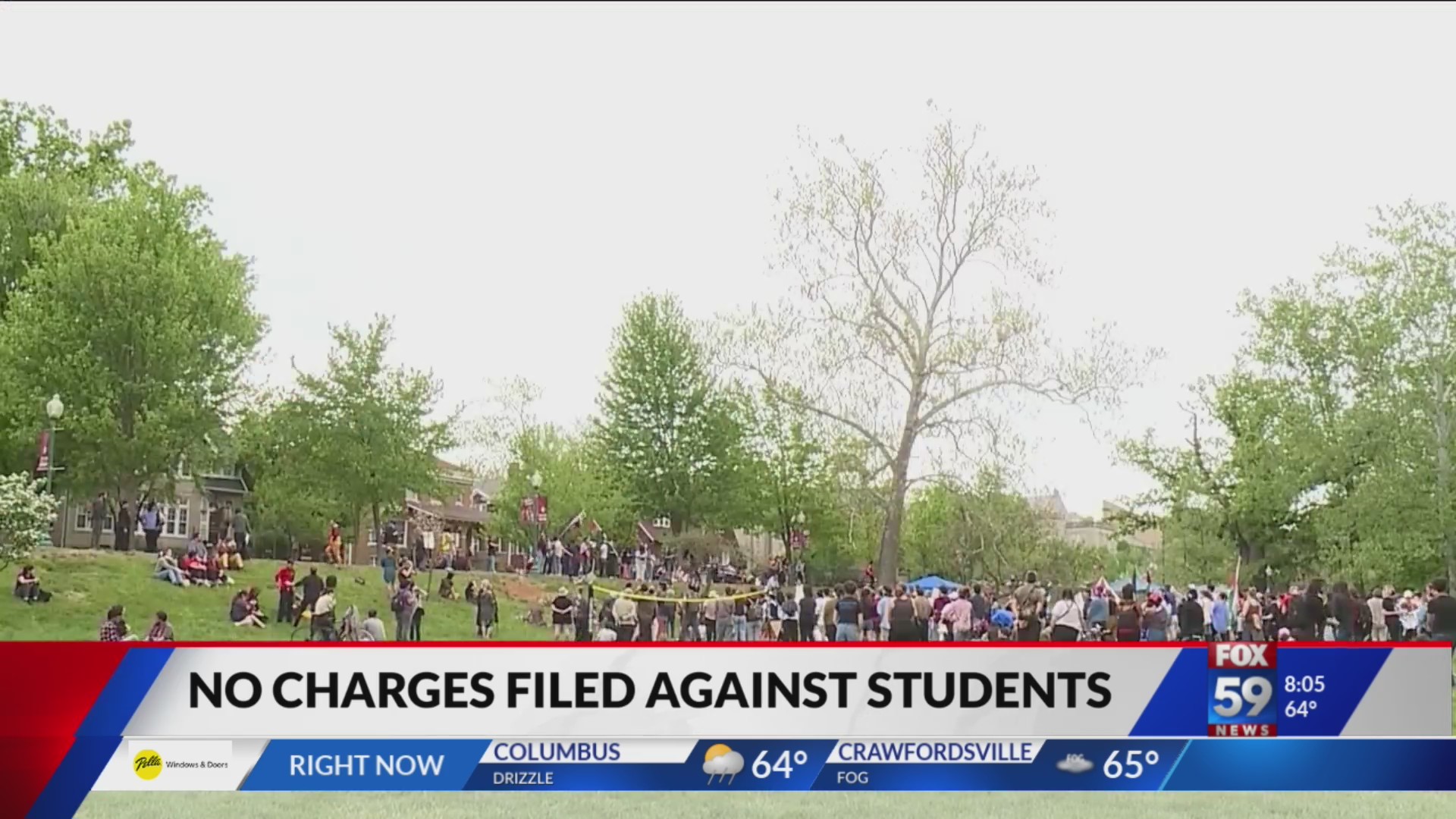 No charges filed against IU student protesters – Fox 59