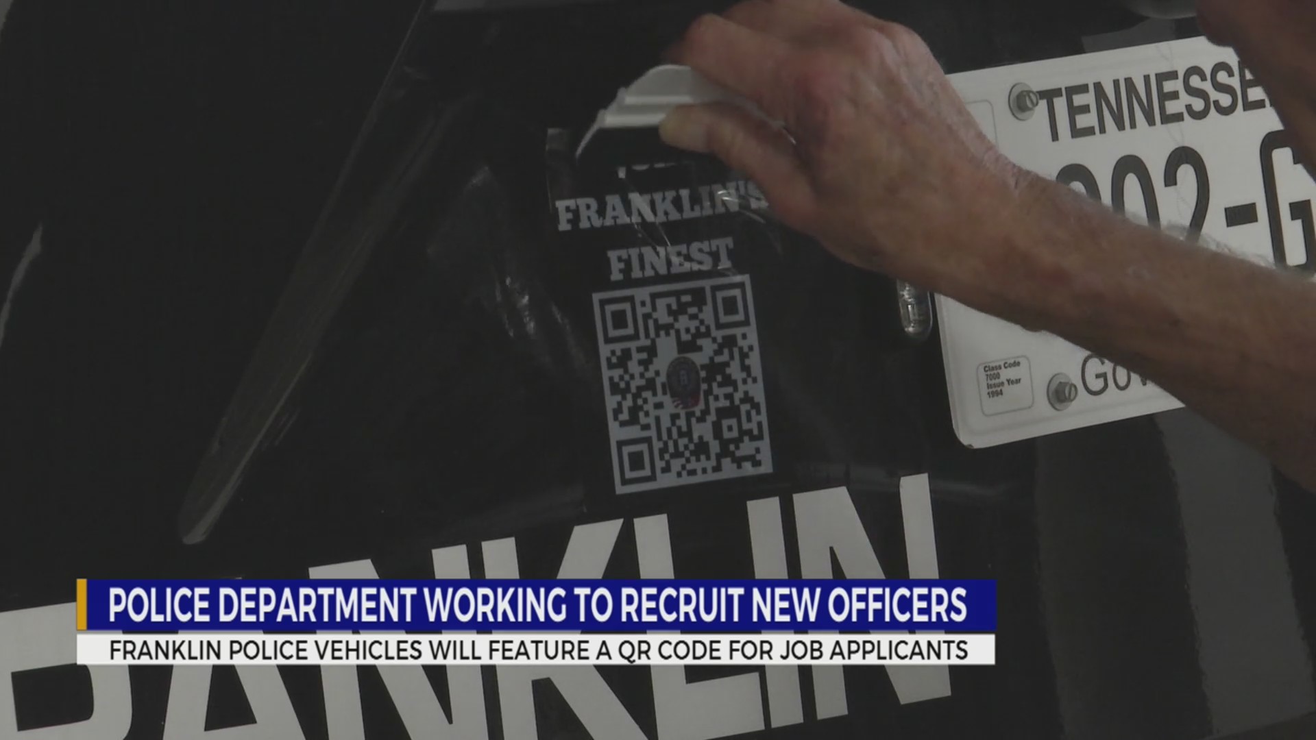 Franklin Police adding QR codes to patrol vehicles to boost recruitment ...