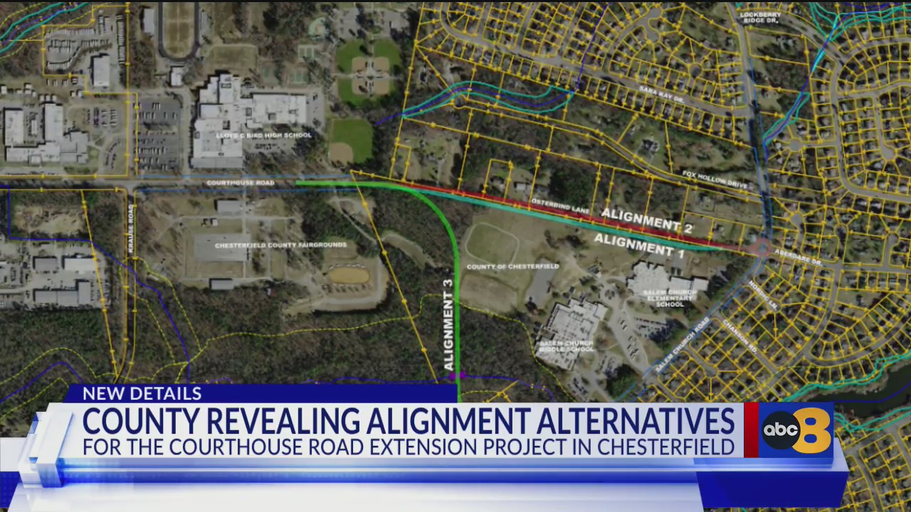 Chesterfield reveals Courthouse Road project options, resident reacts ...