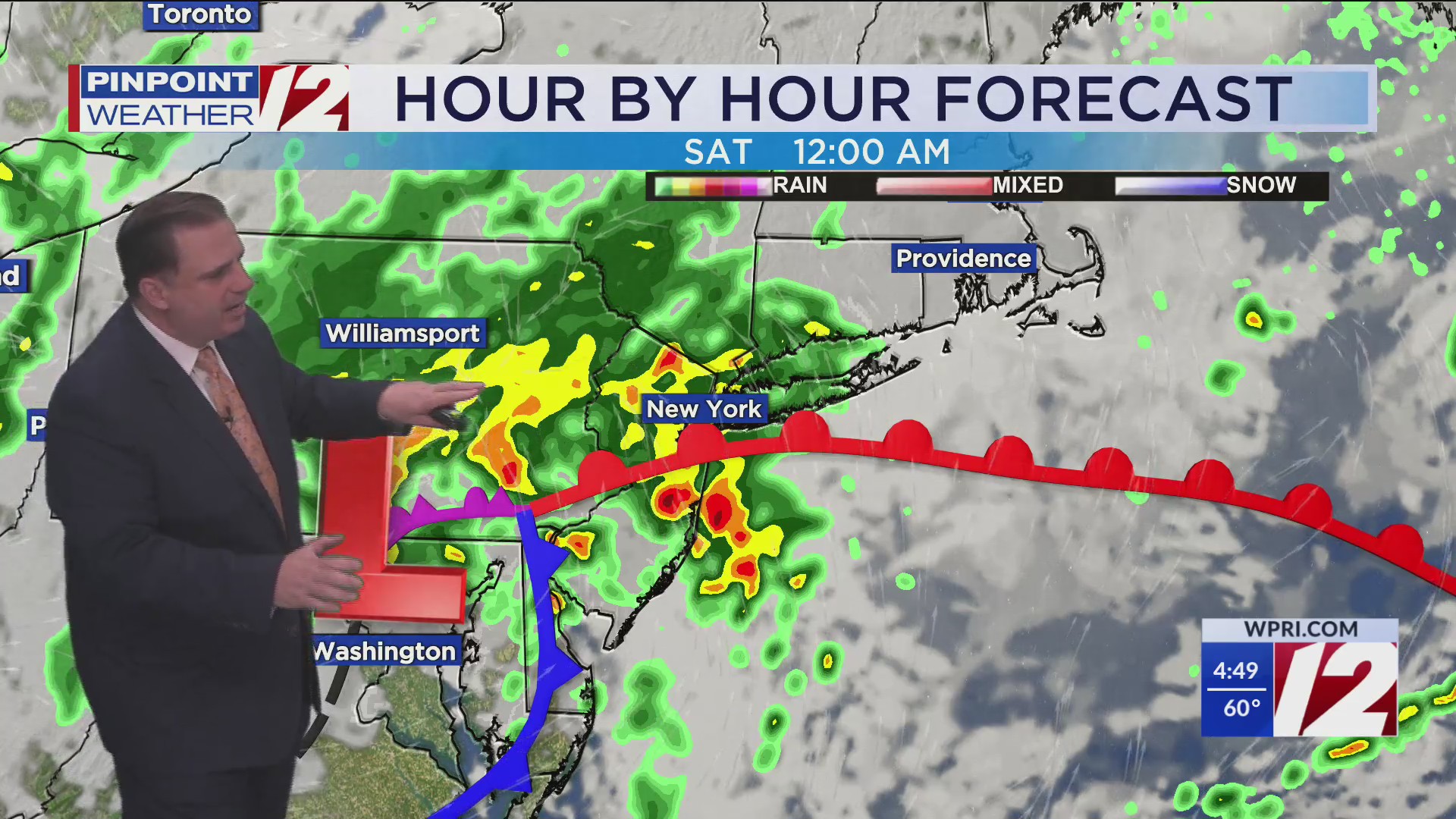 WPRI 12 Weather Forecast for 5/20/25: Mainly dry today; rain arrives ...