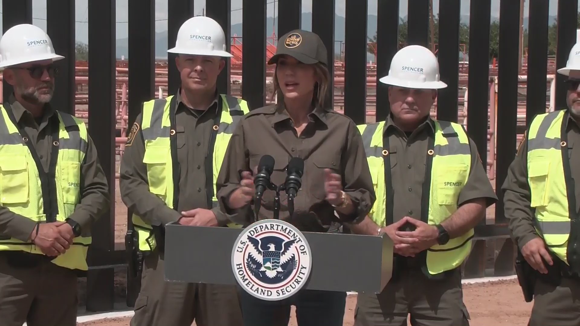 Homeland Security Secretary Kristi Noem hosts press conference at the ...