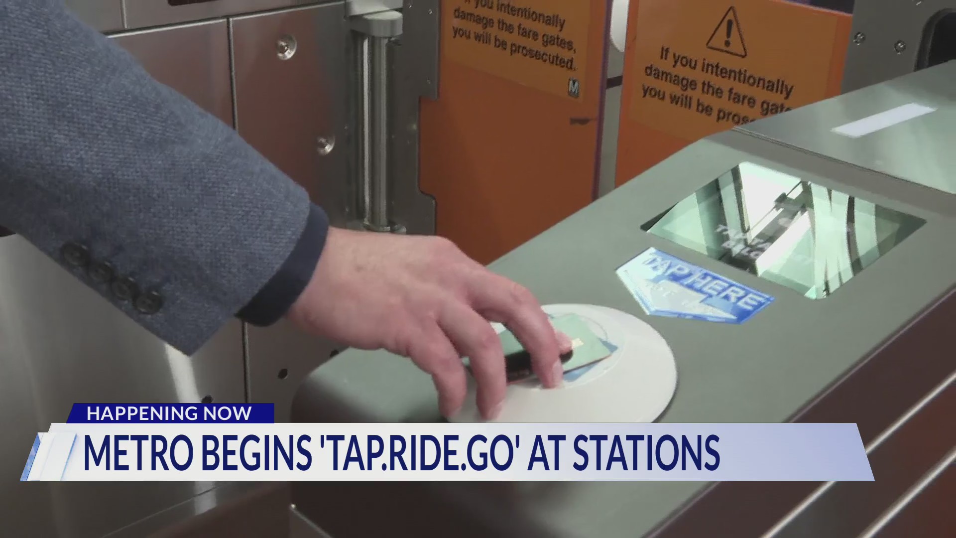 Tap. Ride. Go! Metro launches new payment system – DC News Now | DC ...