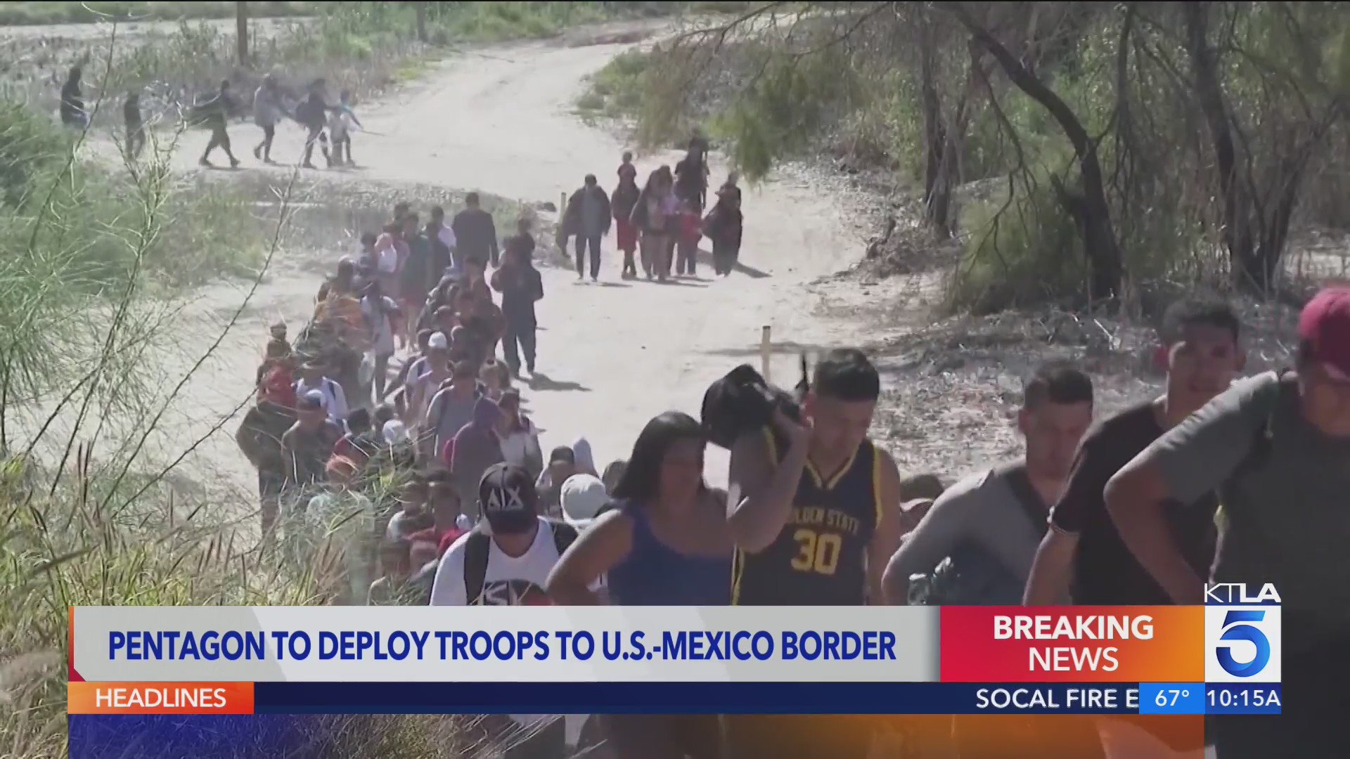 Pentagon deploying troops to US-Mexico border – KTLA