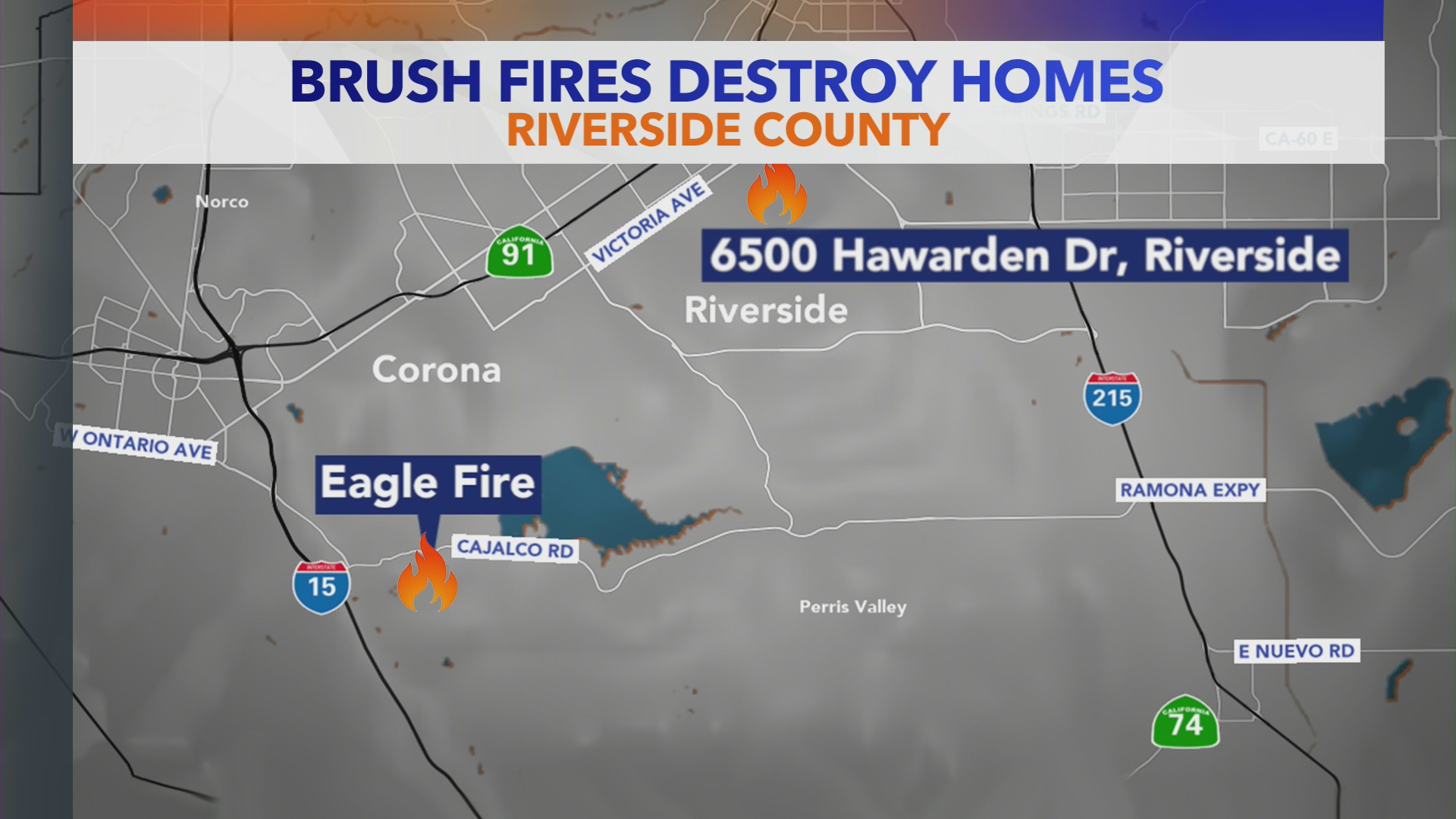 Wildfires erupt in Riverside County, force evacuations – KTLA