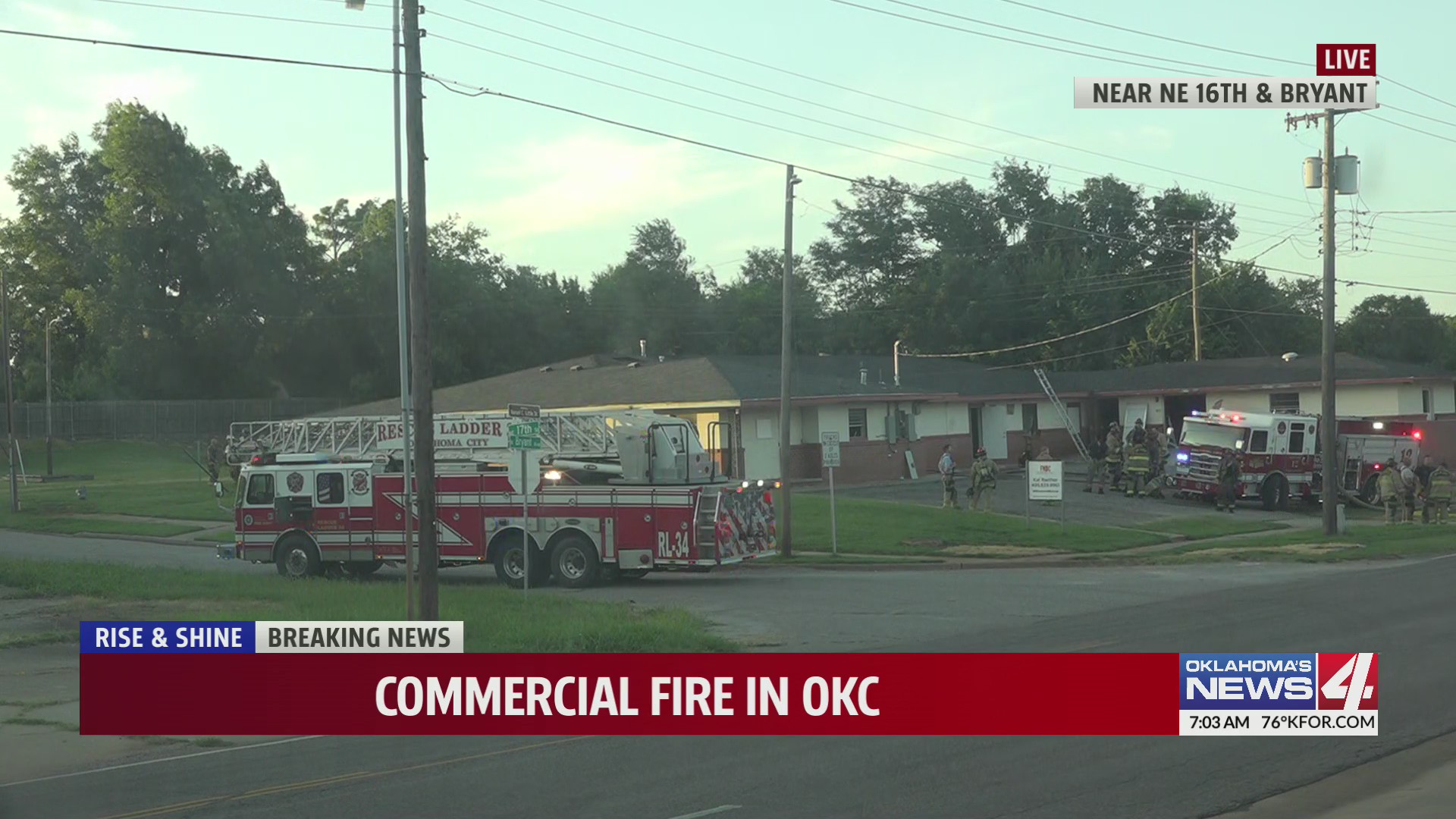 Fire crews respond to commercial fire in NE Oklahoma City – KFOR.com ...