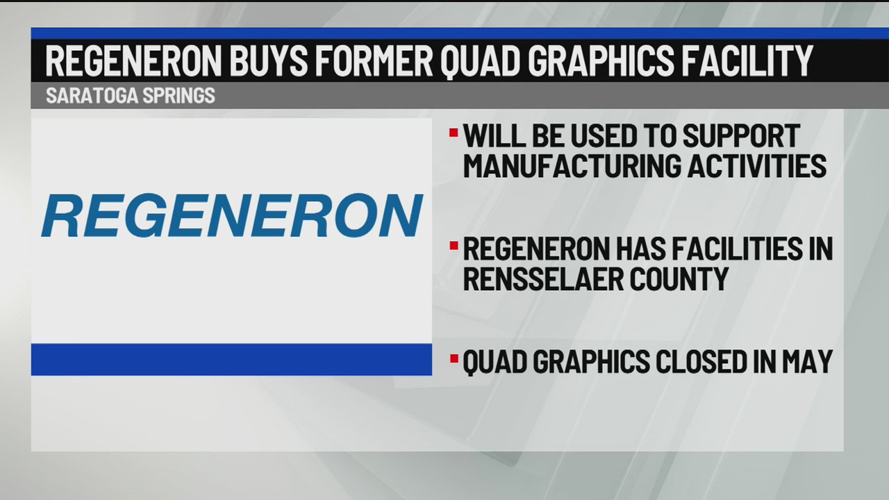 Regeneron buys ex-Quad Graphics facility in Saratoga Springs – NEWS10 ABC