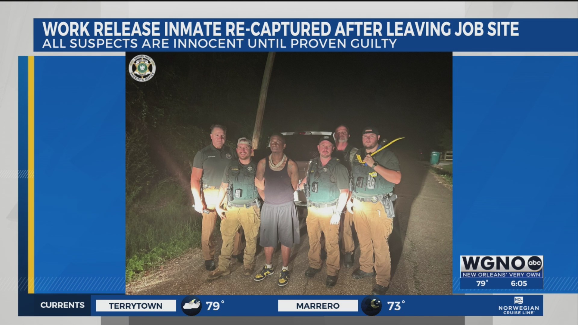 Work release inmate accused of walking off job site in Tickfaw ...