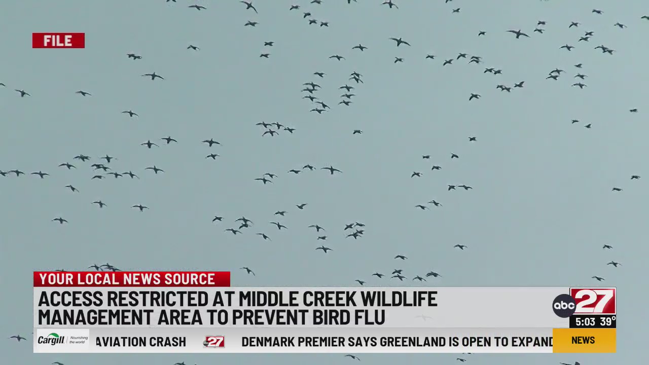 Access restricted at Middle Creek Wildlife Management Area to prevent ...