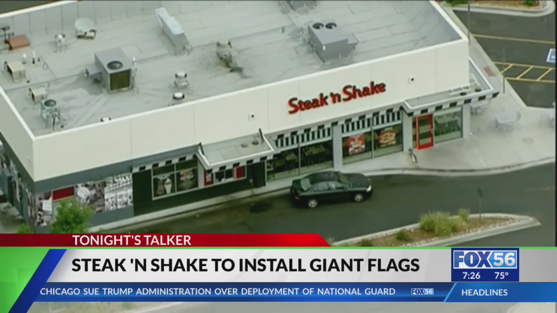 Steak n’ Shake to install giant US flags in Kentucky – FOX 56 News
