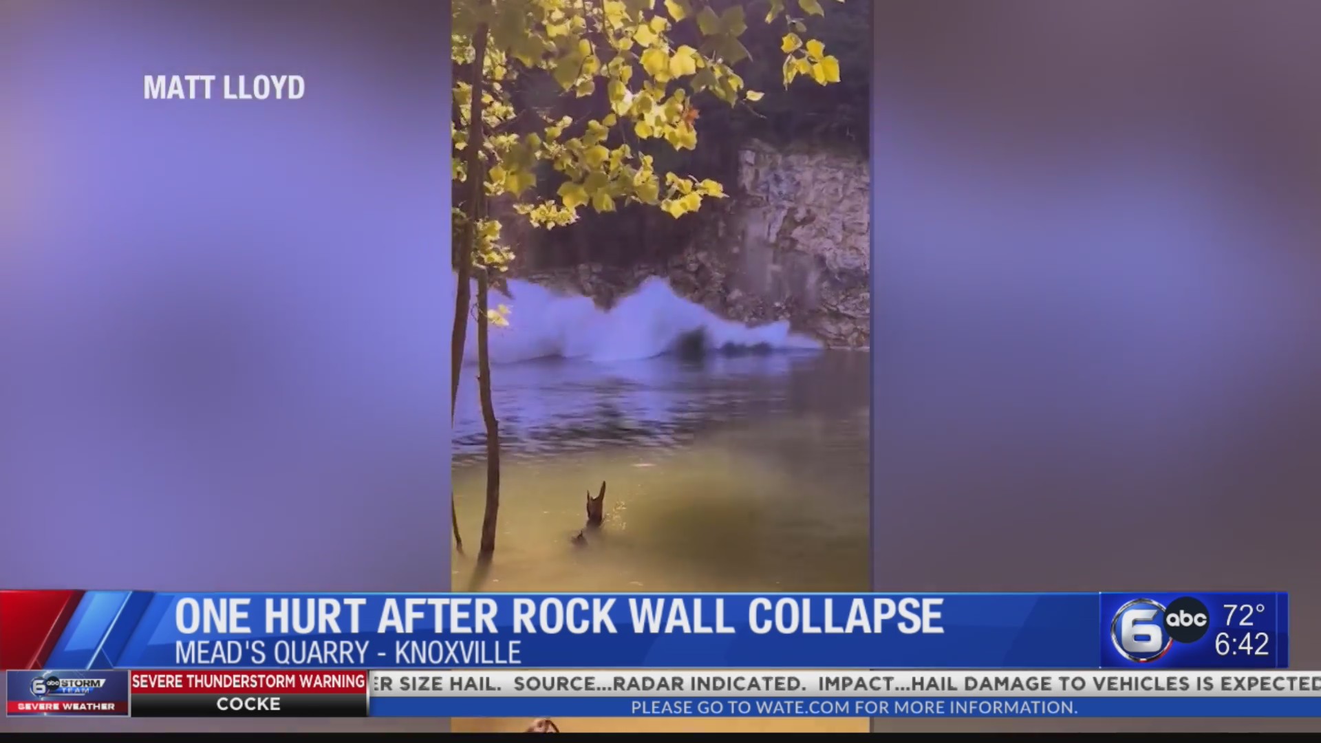 Quarry Closed After Rock Collapse – WATE 6 On Your Side