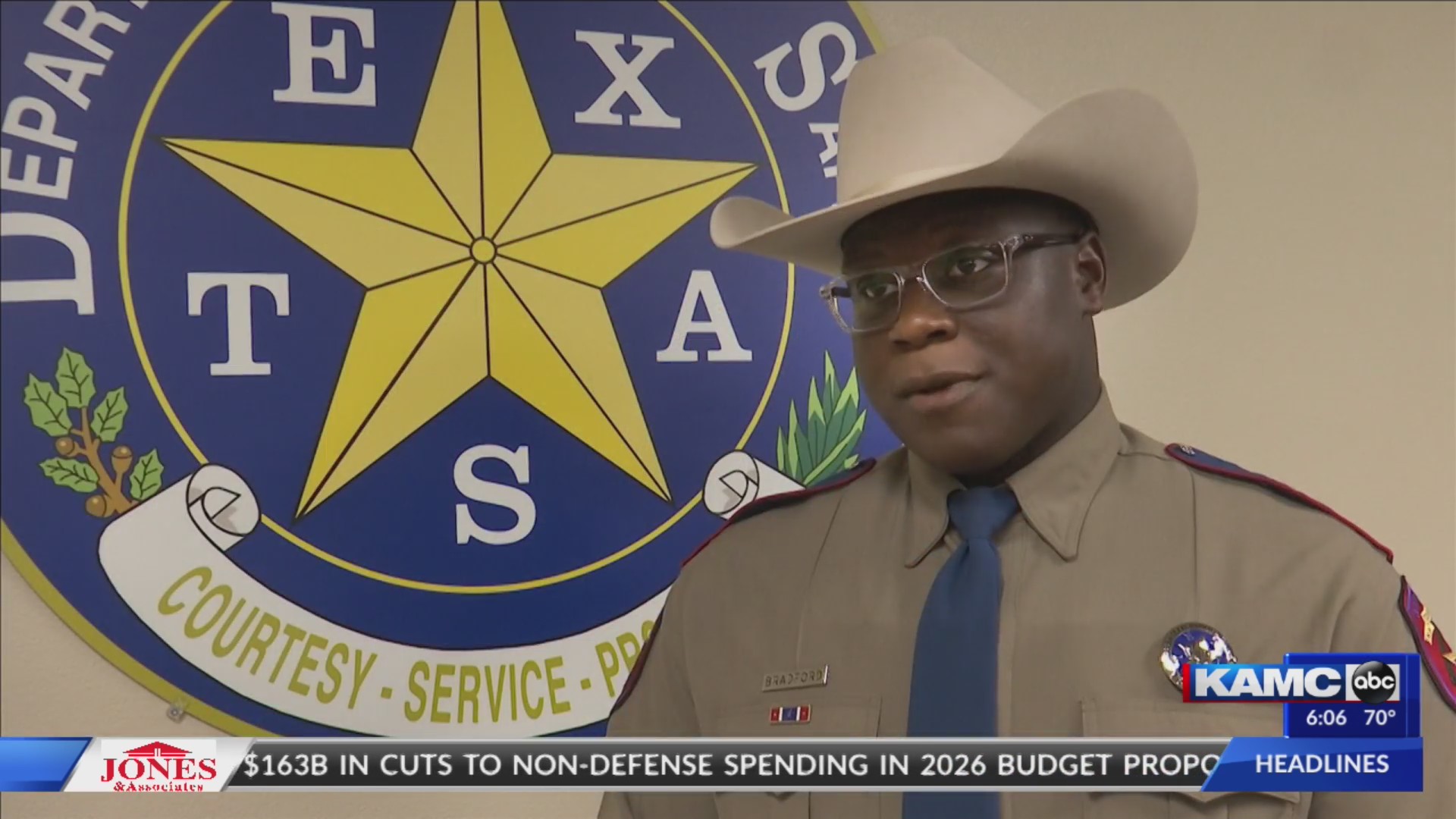 Former Texas Tech defensive lineman continues training as state trooper ...