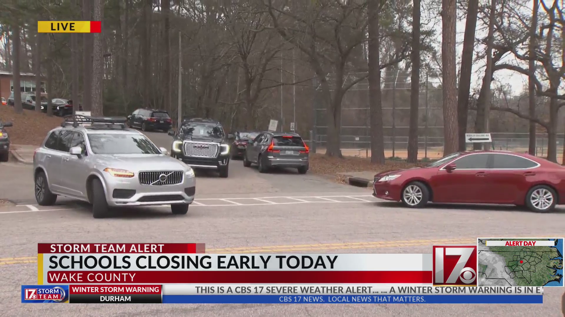 Schools closing early today across Wake County – CBS17.com
