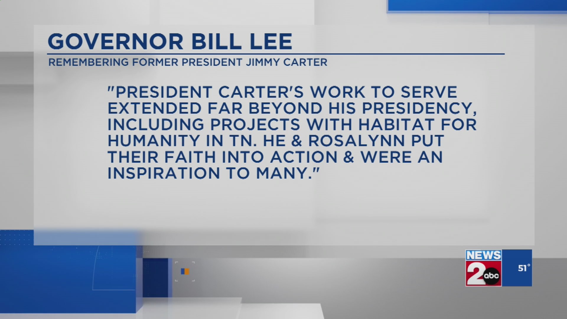 Tennessee lawmakers react to death of former President Jimmy Carter ...