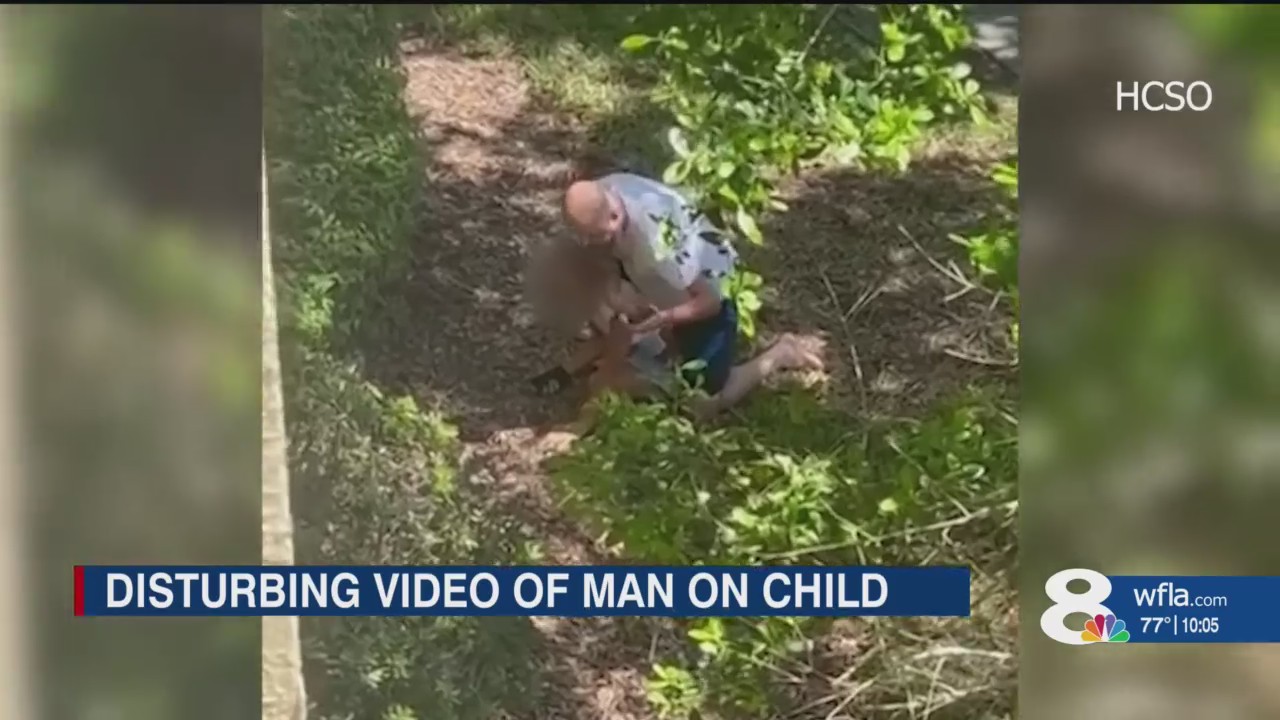 Child screams for help as man pins her to the ground, accusing her of ...