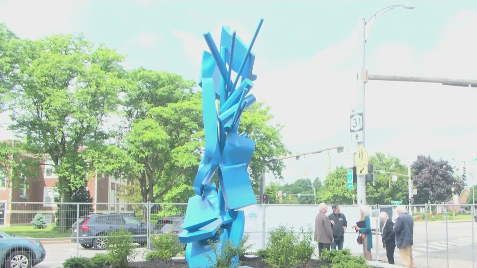 Artist Albert Paley reveals “Compression” sculpture in Brighton ...