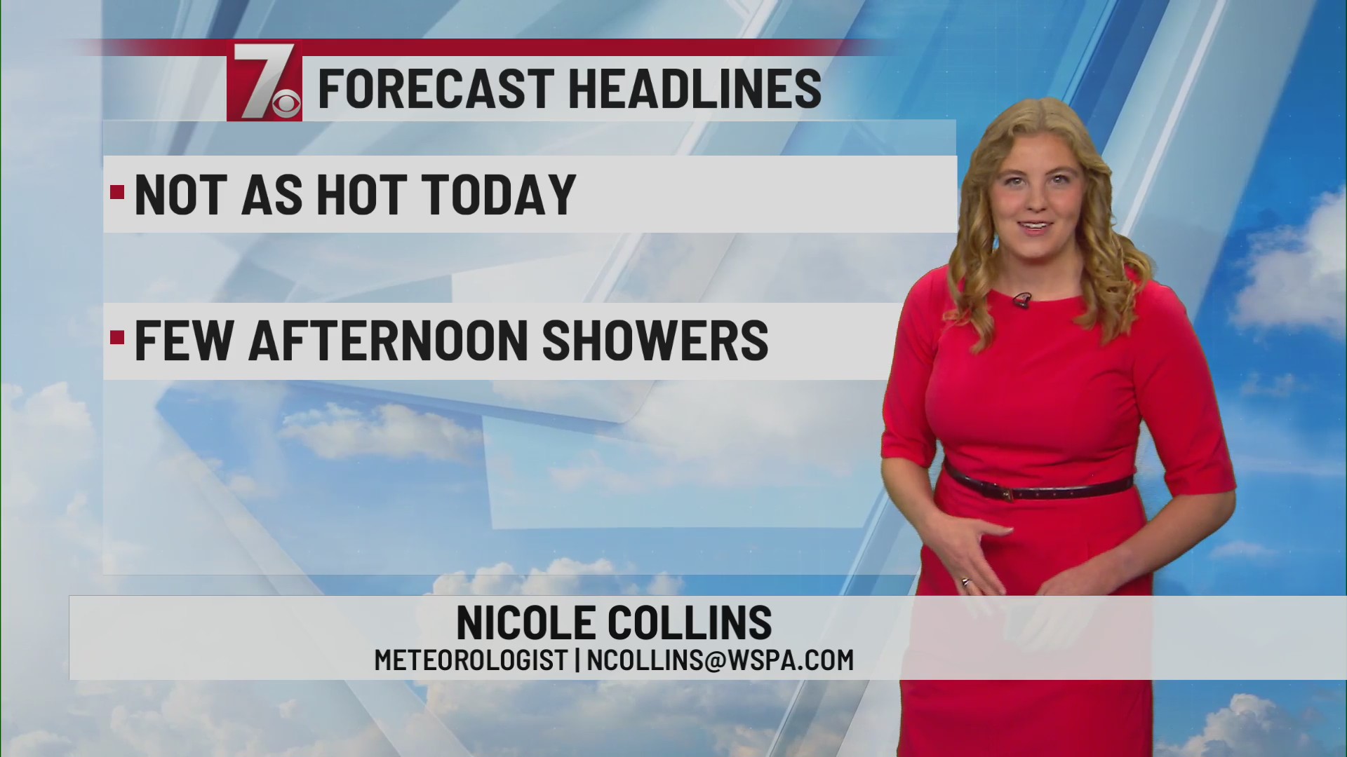 Noon weather – WSPA 7NEWS