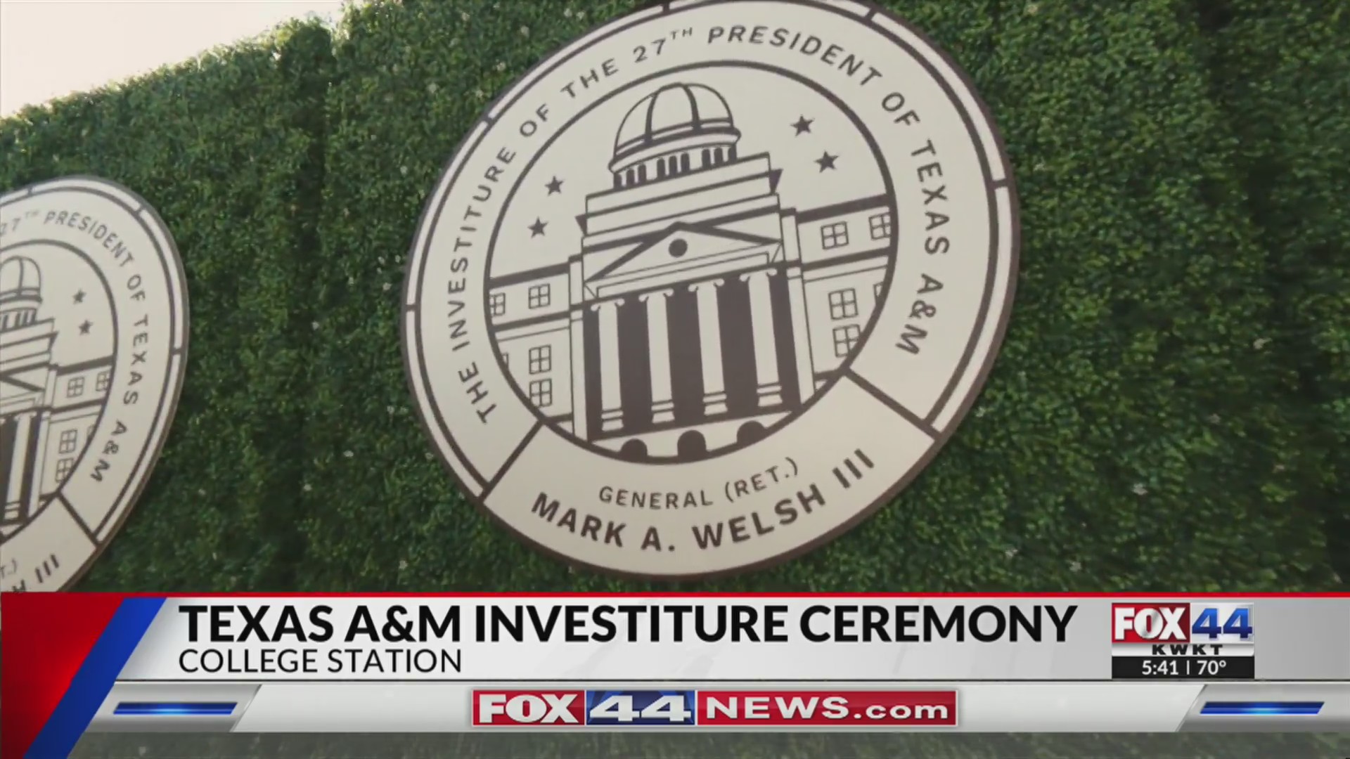 Texas A&M ushers in 27th president – KWKT – FOX 44