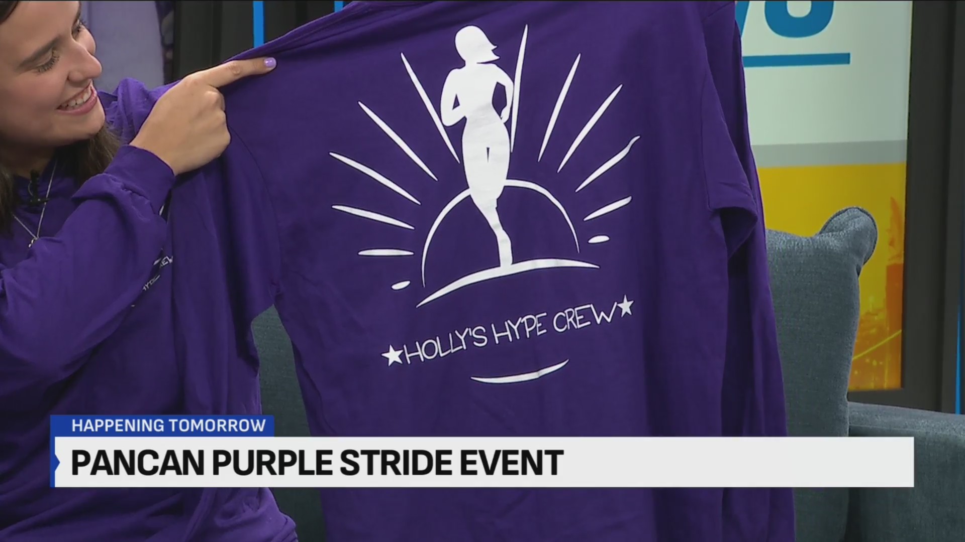 PanCan PurpleStride with Holly’s Hype Crew – Fox 59