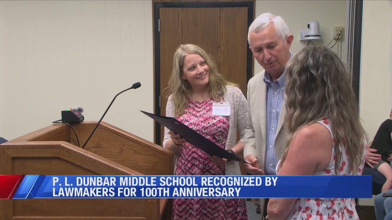 P. L. Dunbar Middle School recognizes by lawmakers for 100th ...