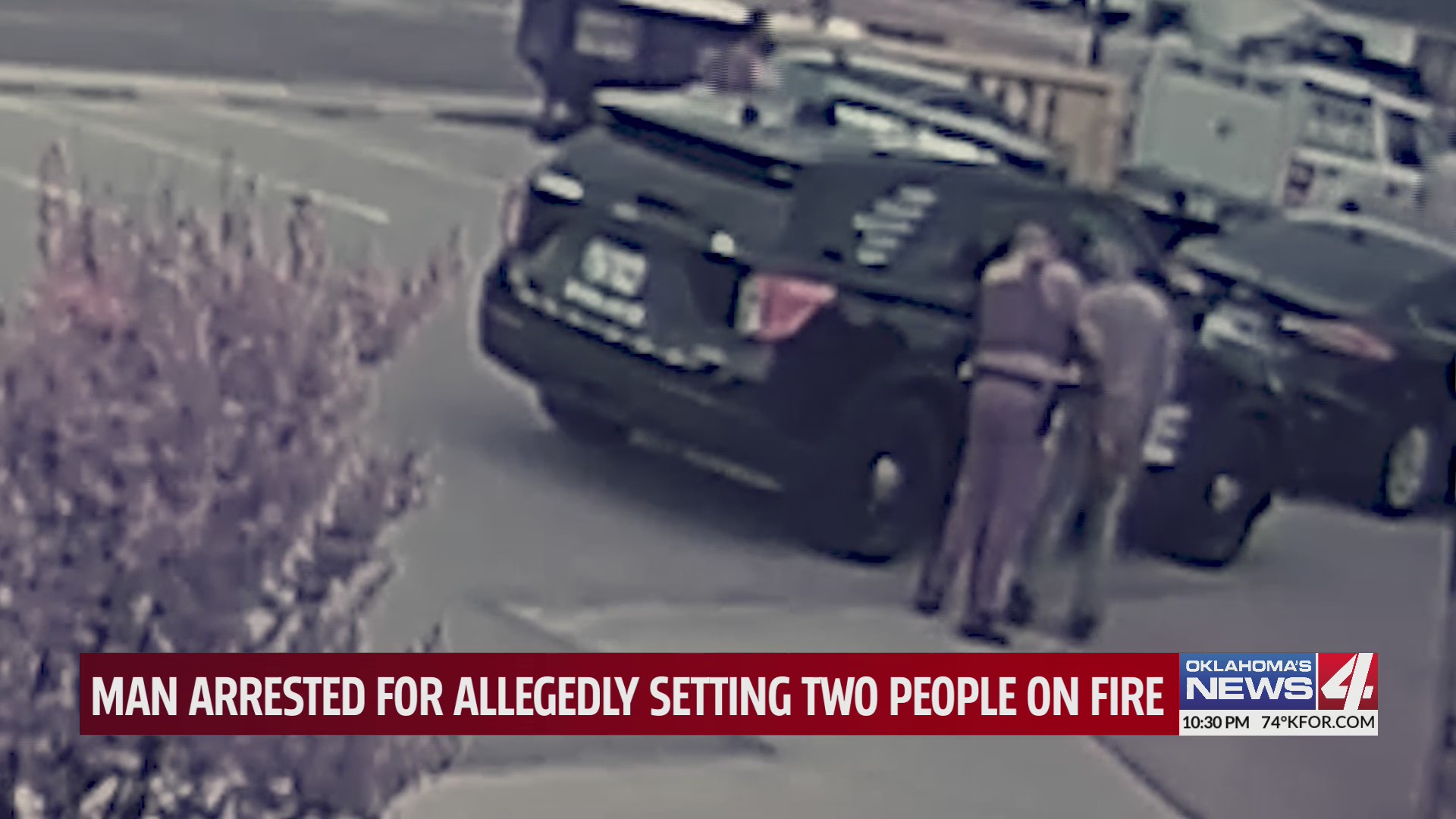 Man arrested for allegedly setting two people on fire – KFOR.com ...