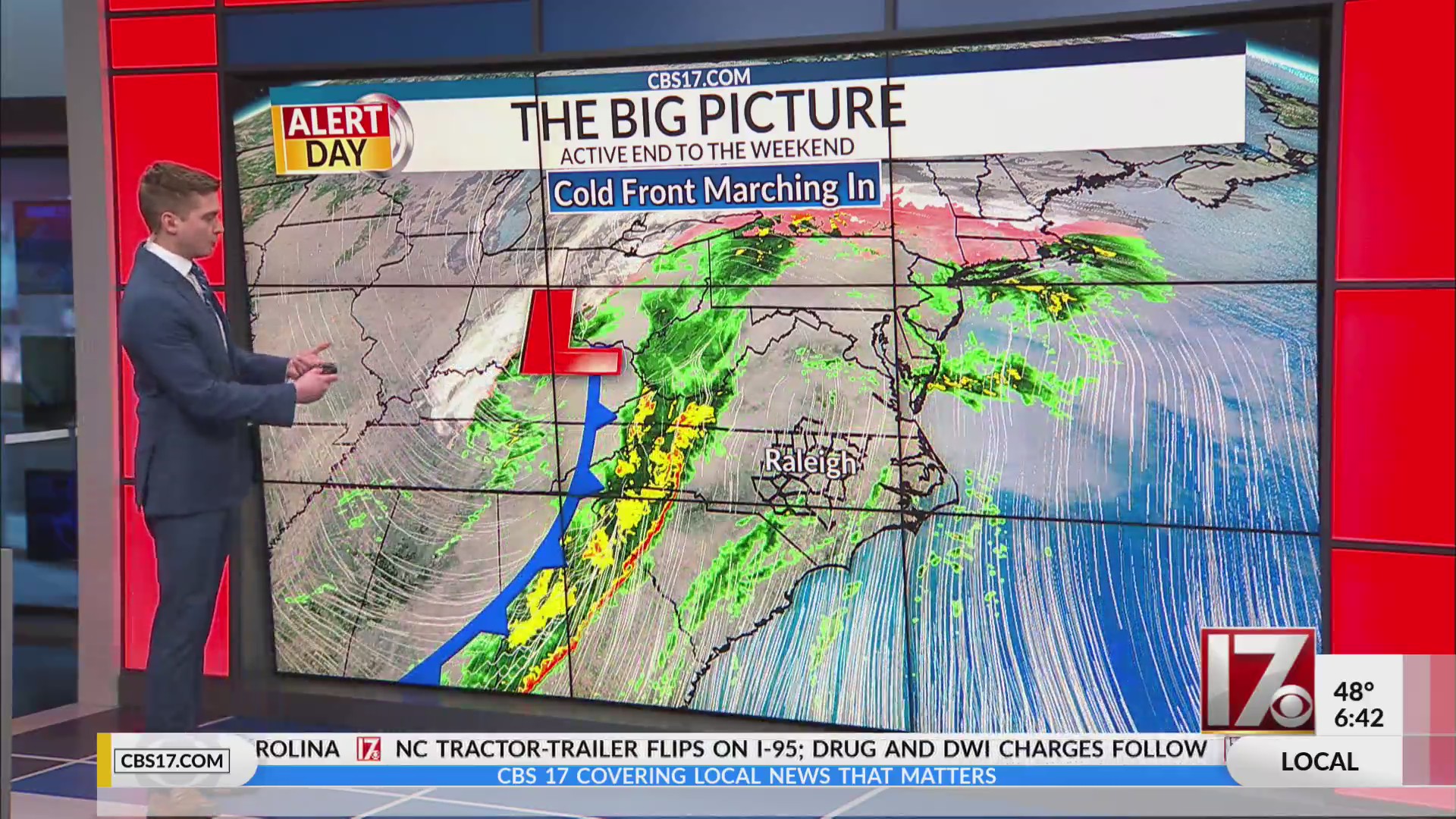 ALERT DAY: High winds, storms arrive Sunday in central NC – CBS17.com