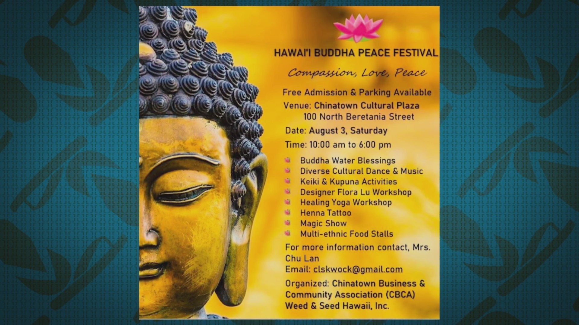 The Hawaii Buddha Peace Festival is Taking place This Weekend and Here ...