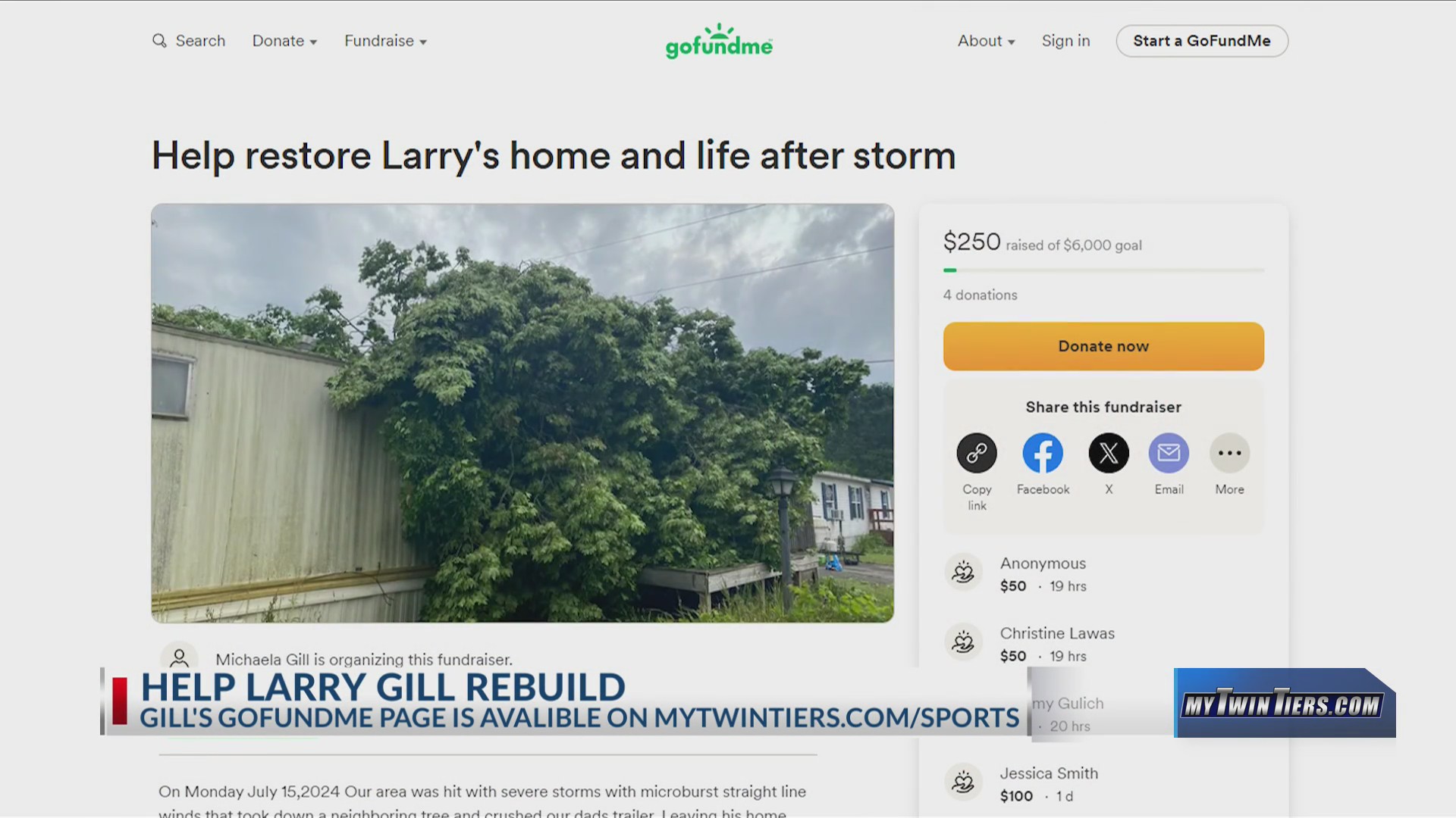 How you can help Larry Gill rebuild his home – WETM – MyTwinTiers.com