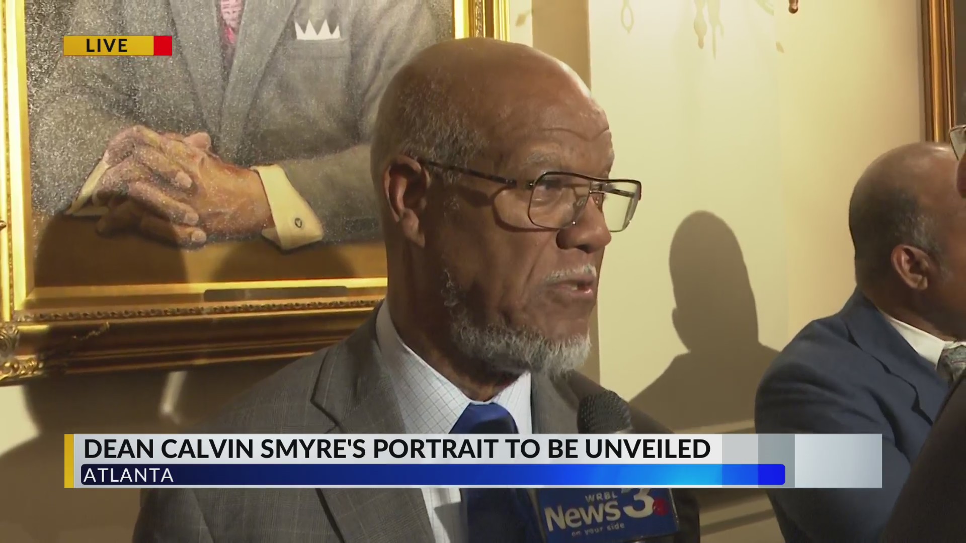 Live interview with Calvin Smyre after portrait was unveiled at Georgia ...