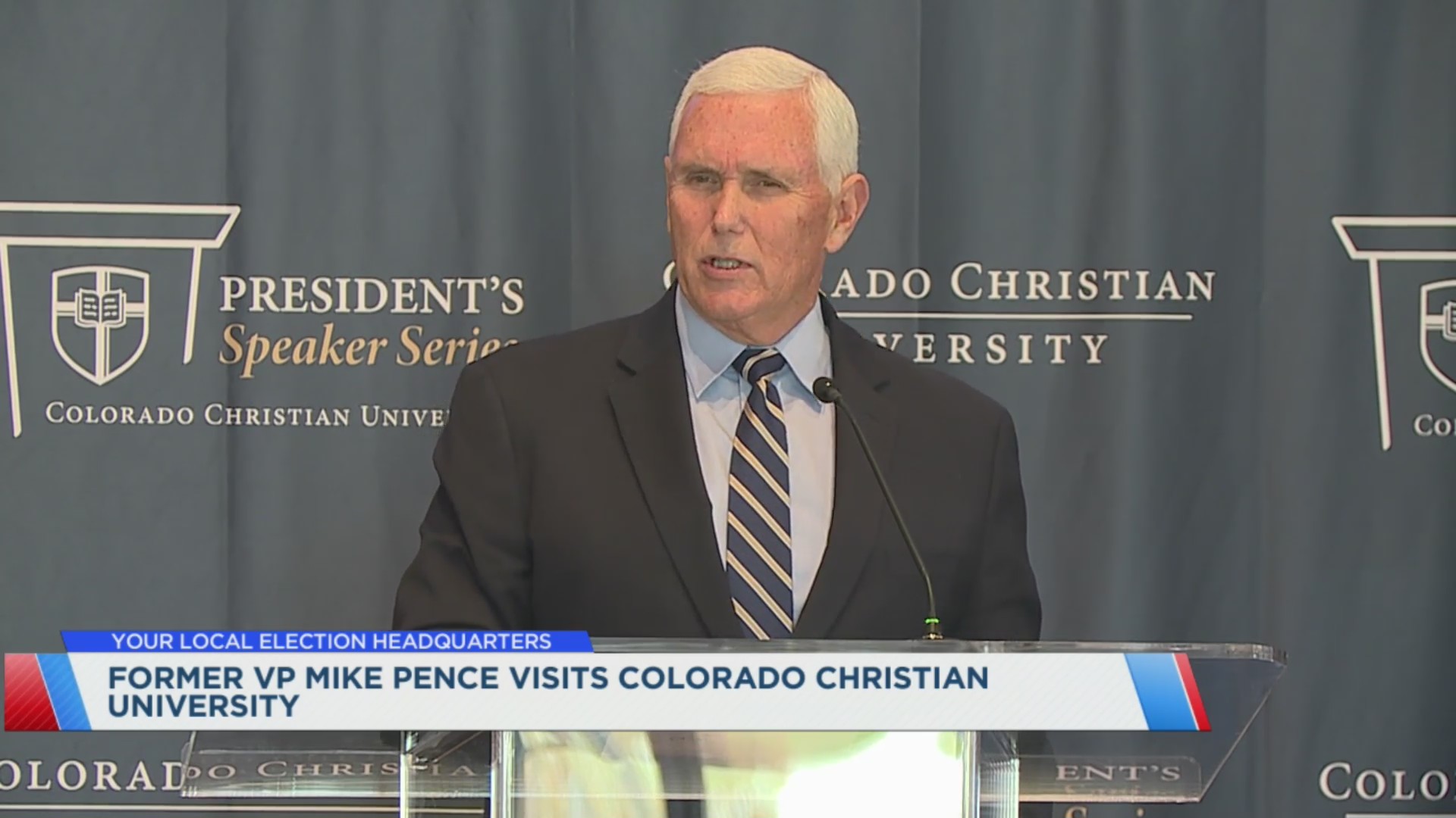 Former Vice President Mike Pence visits Colorado Christian University ...