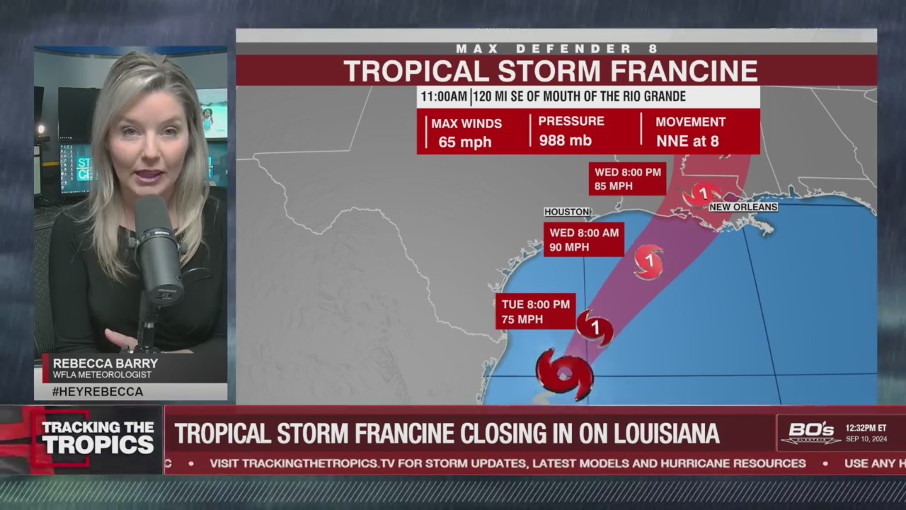 Tropical Storm Francine takes aim at Gulf coast with life-threatening ...