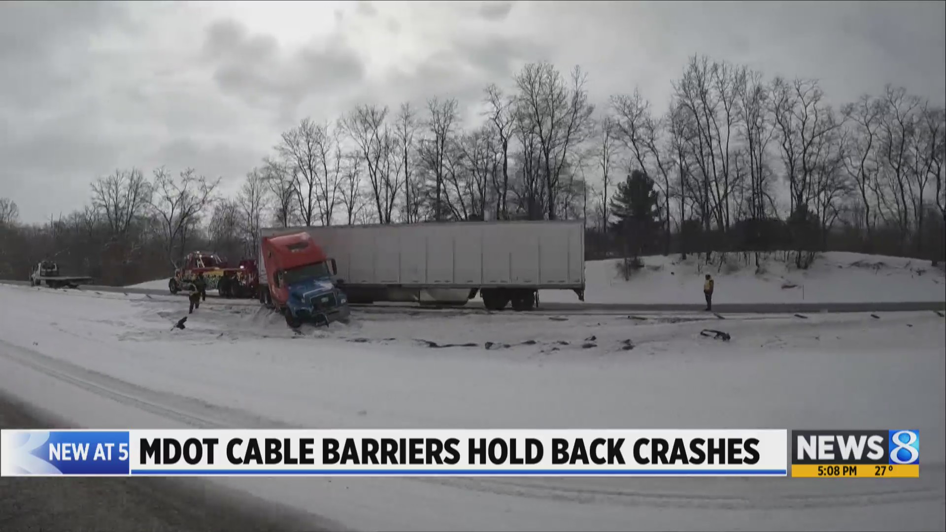 MDOT cable barriers hold back crashes – WOODTV.com