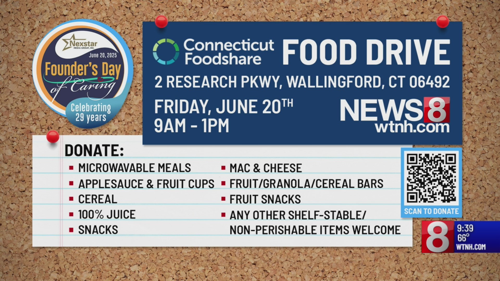 WTNH News 8 and Connecticut Foodshare to host Nexstar’s Founders Day of ...