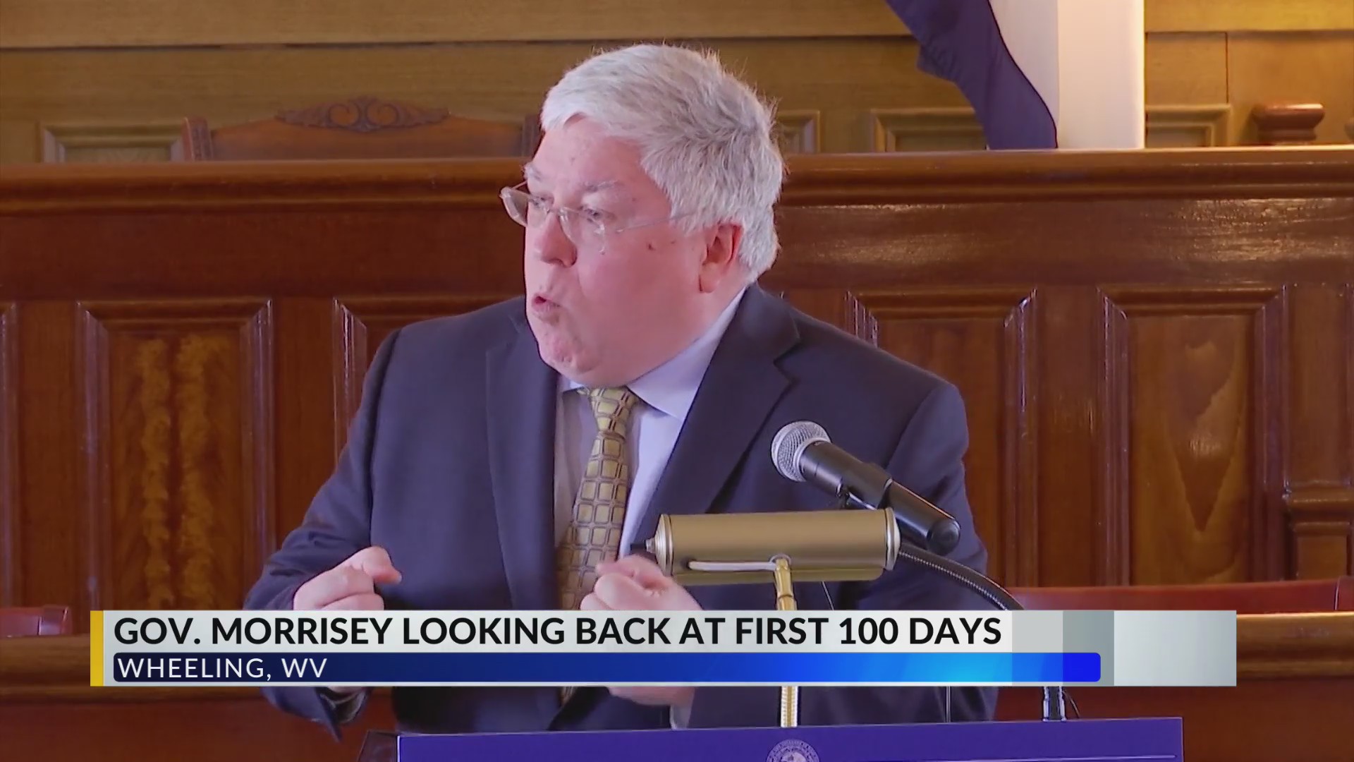 100 days in office: West Virginia Governor Patrick Morrisey speaks ...