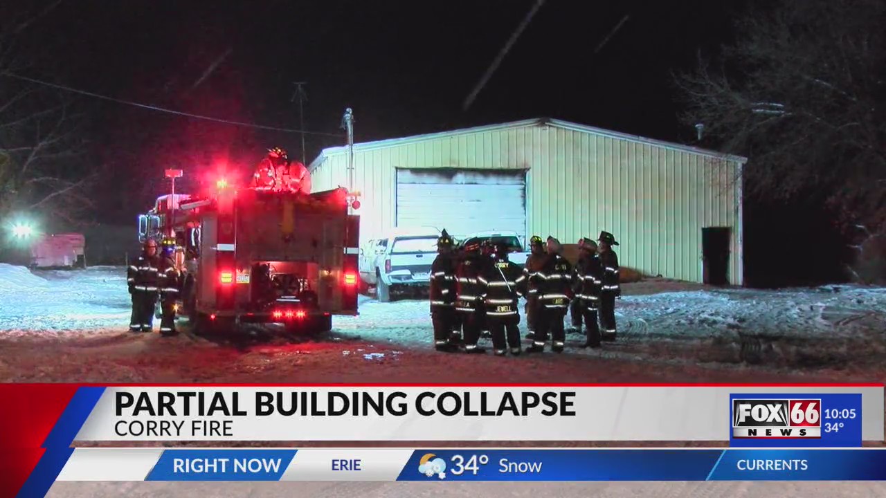 Roof partially collapses after structure fire in Corry – WJET/WFXP ...