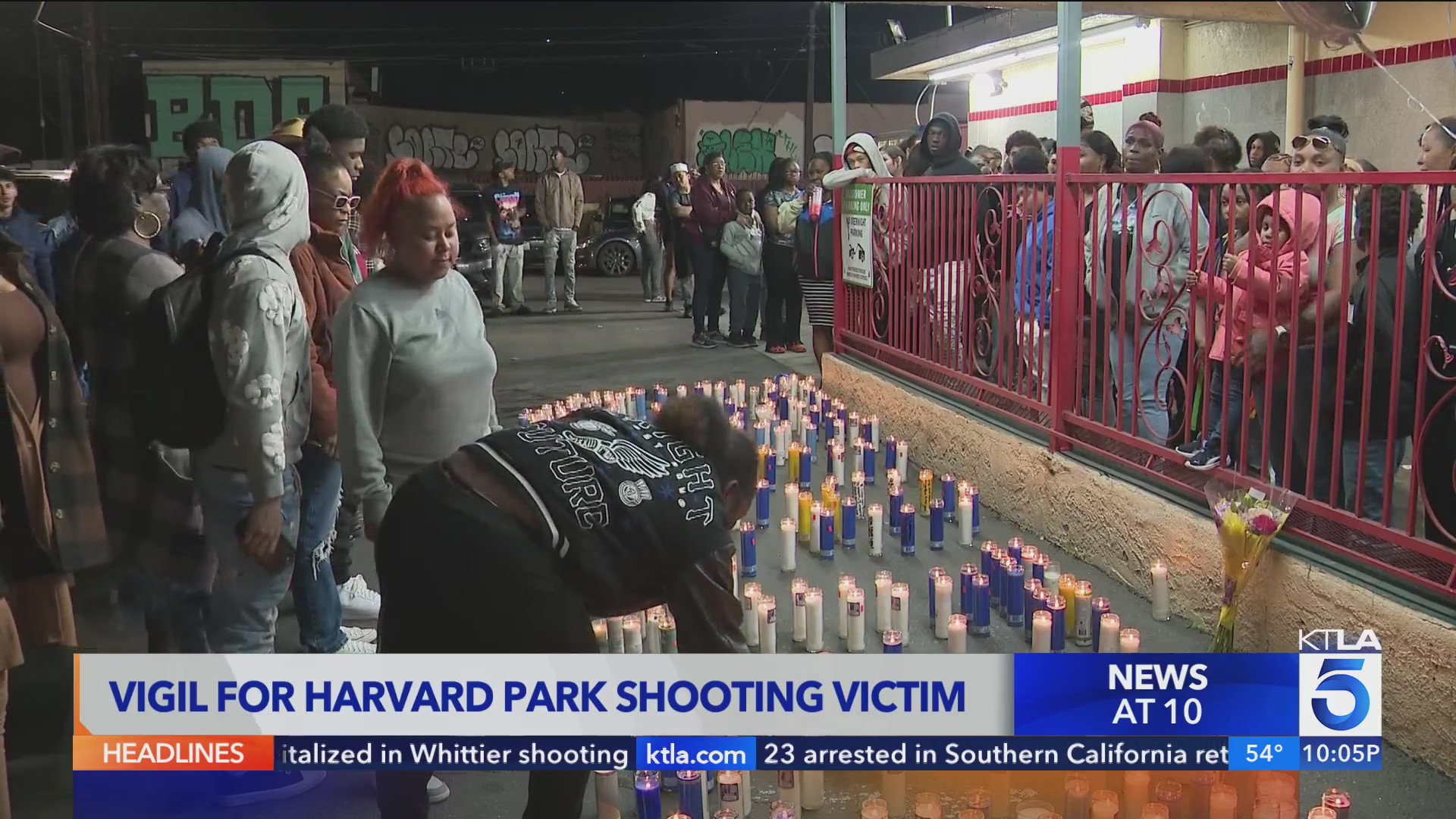 Vigil held for Harvard Park shooting victim – KTLA
