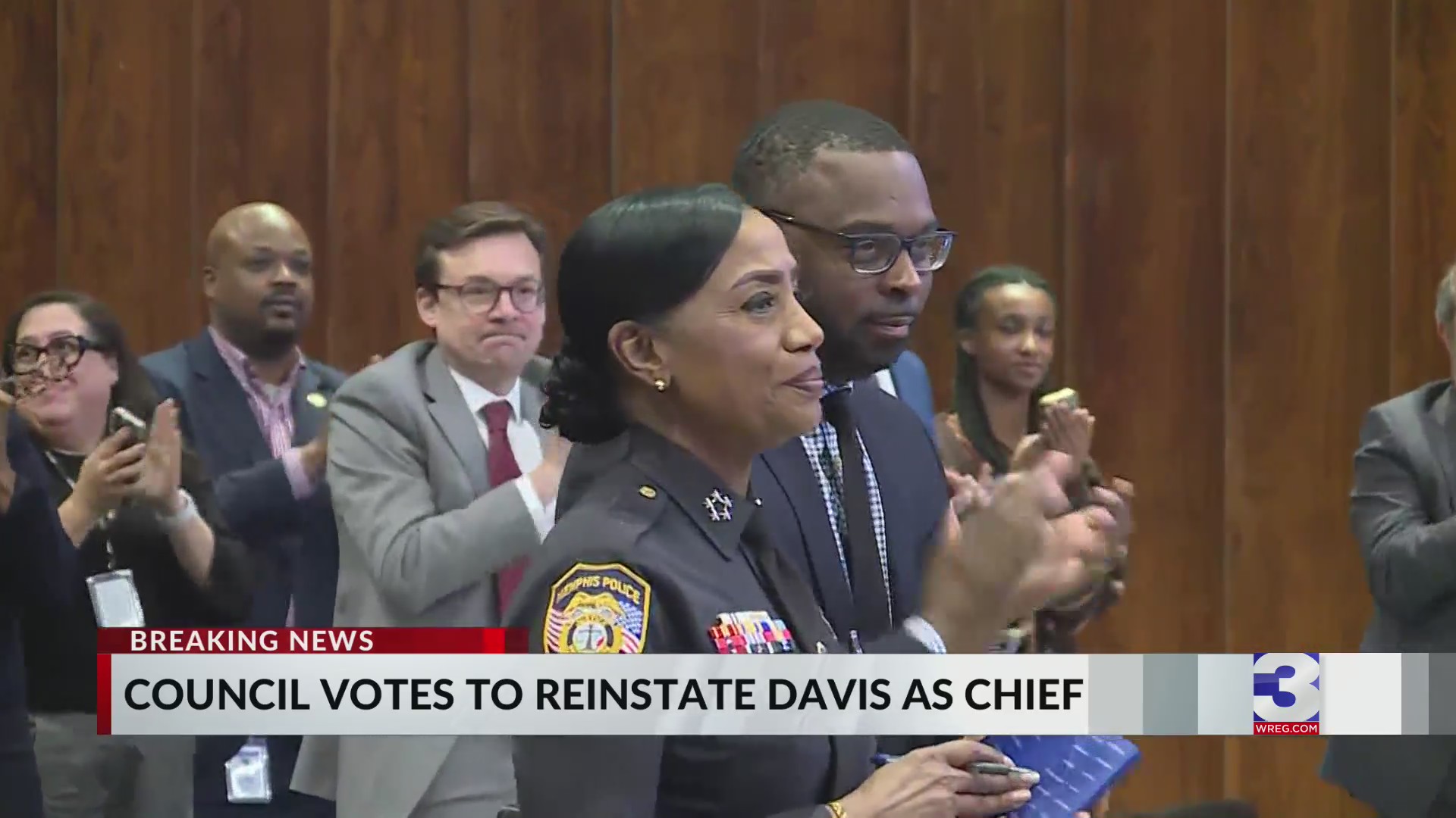 Council votes to reinstate C.J. Davis as Memphis Police Chief – WREG.com