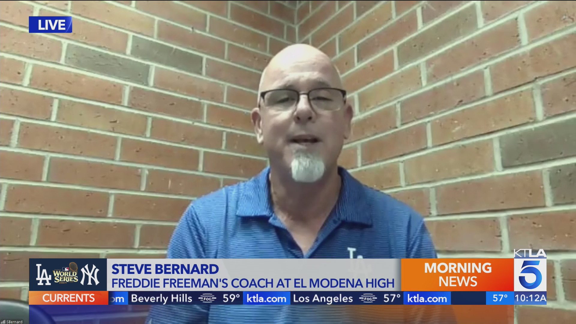 Steve Bernard talks about coaching Freddie Freeman in High School – KTLA